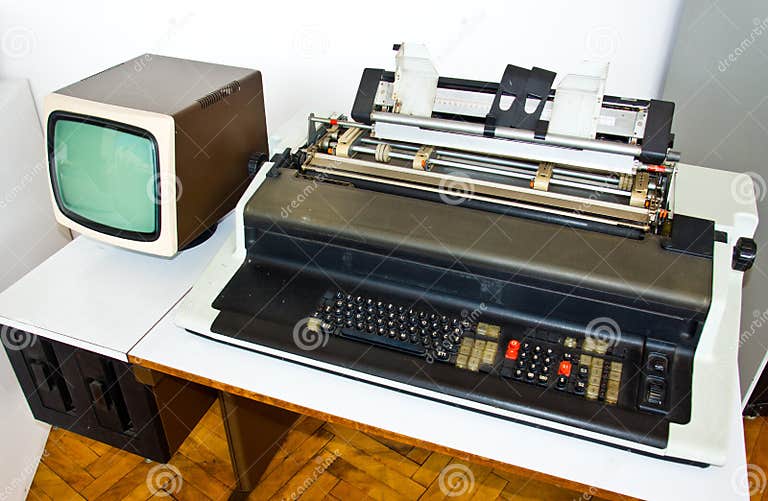 Very old computer stock photo. Image of electronic, computer - 57589620