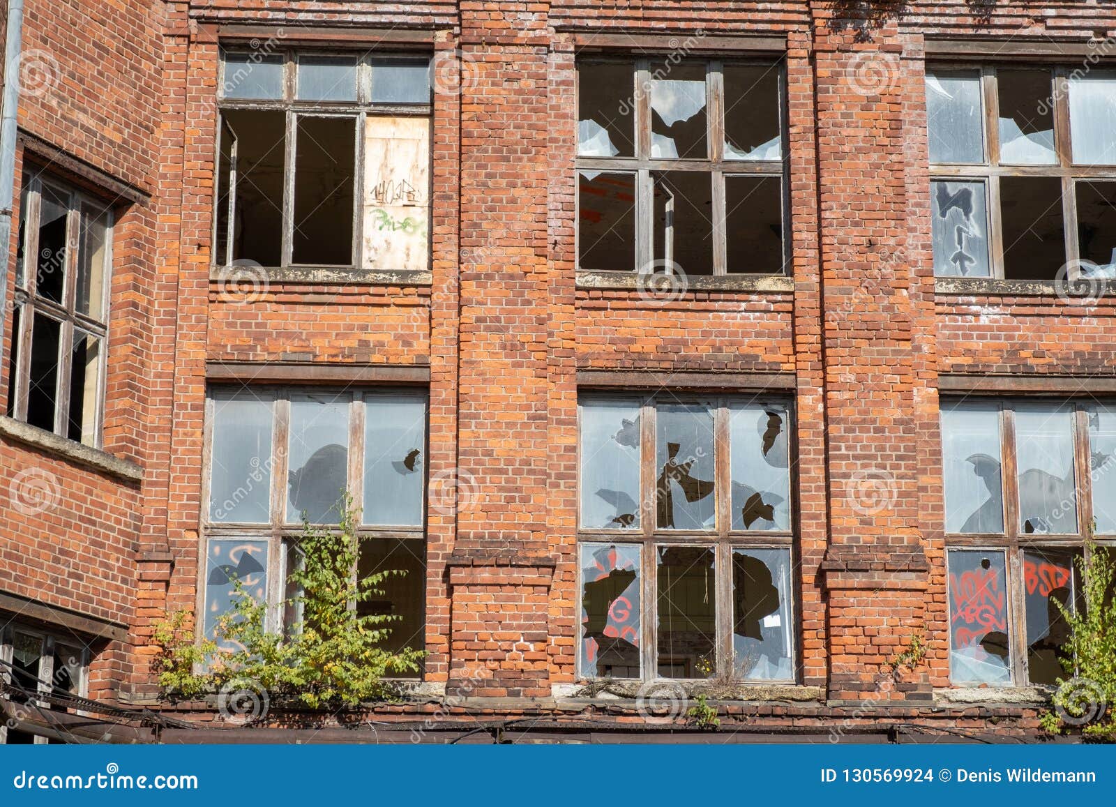 An Old Condemned House with Broken Windows Stock Photo - Image of ...