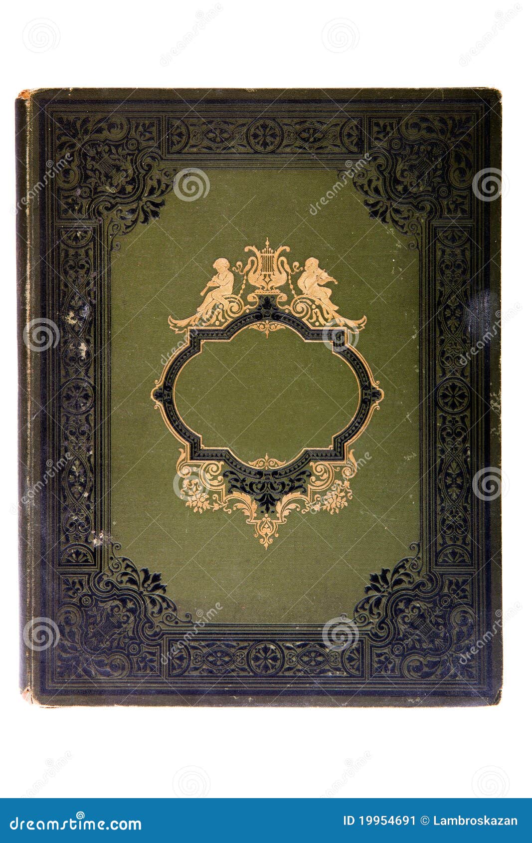 Very Old Cover Book (early 1900 S) Stock Image - Image of gold ...