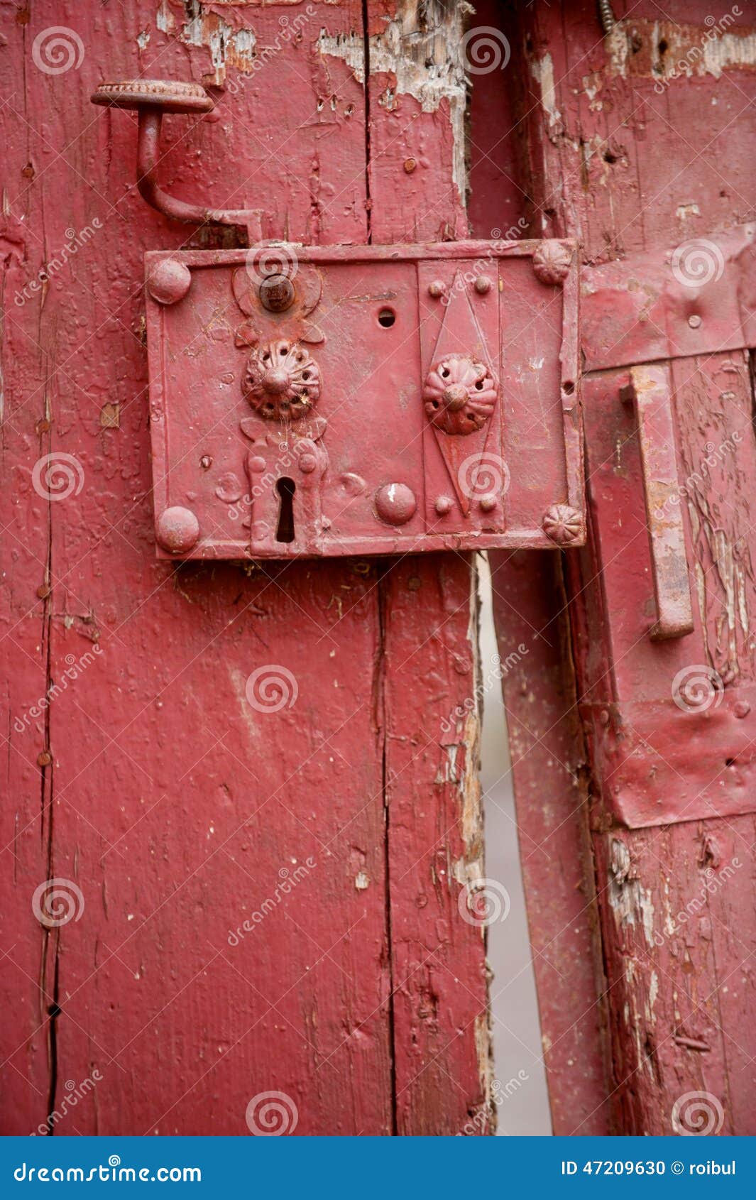 Very old door lock stock photo. Image of close, handle - 47209630
