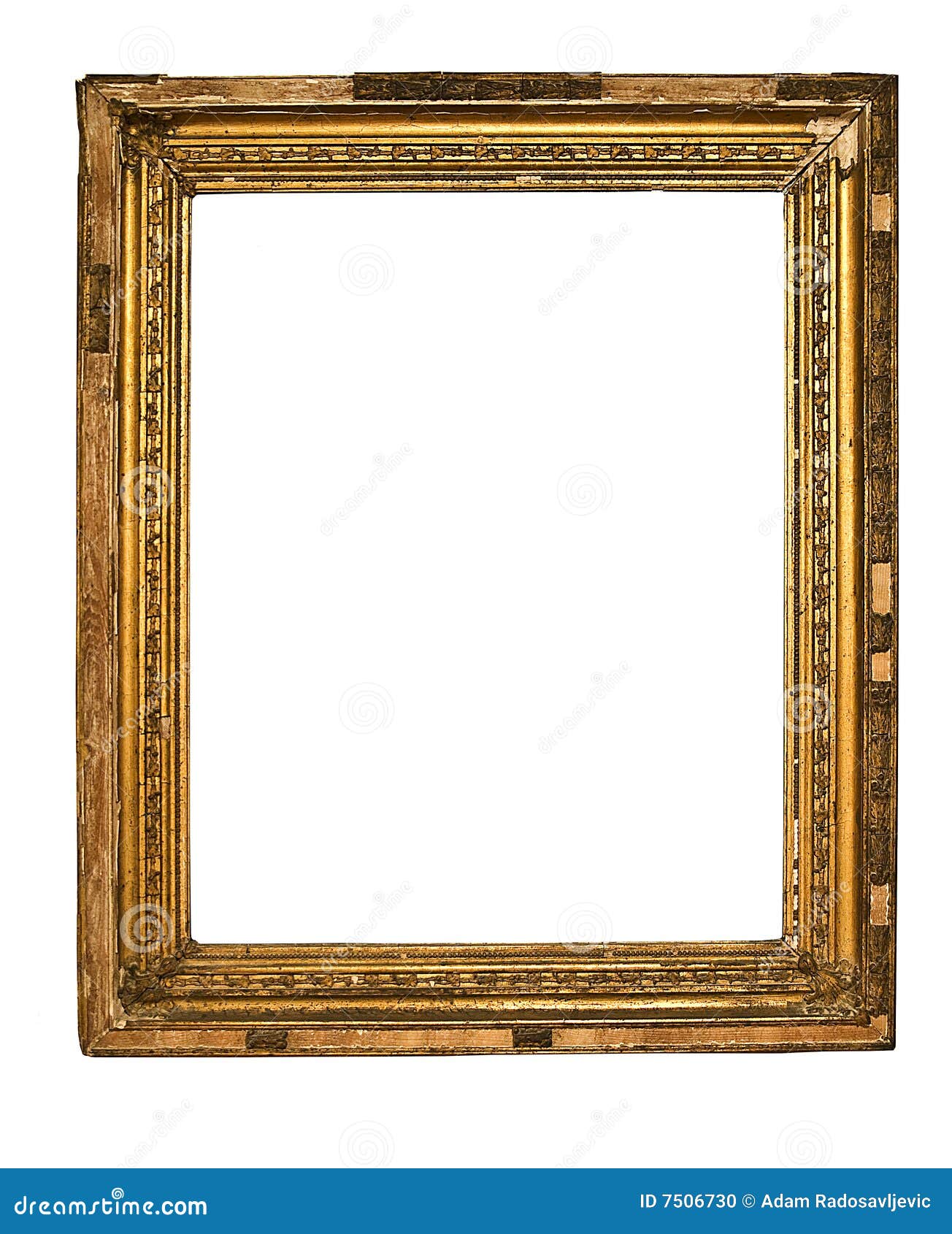 Very Old Frame stock photo. Image of space, isolated, gold - 7506730