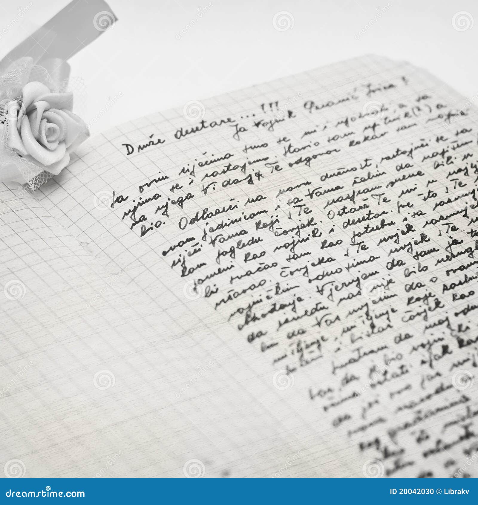 Very Old Handwritten Letter. Stock Photo - Image of vintage, script ...
