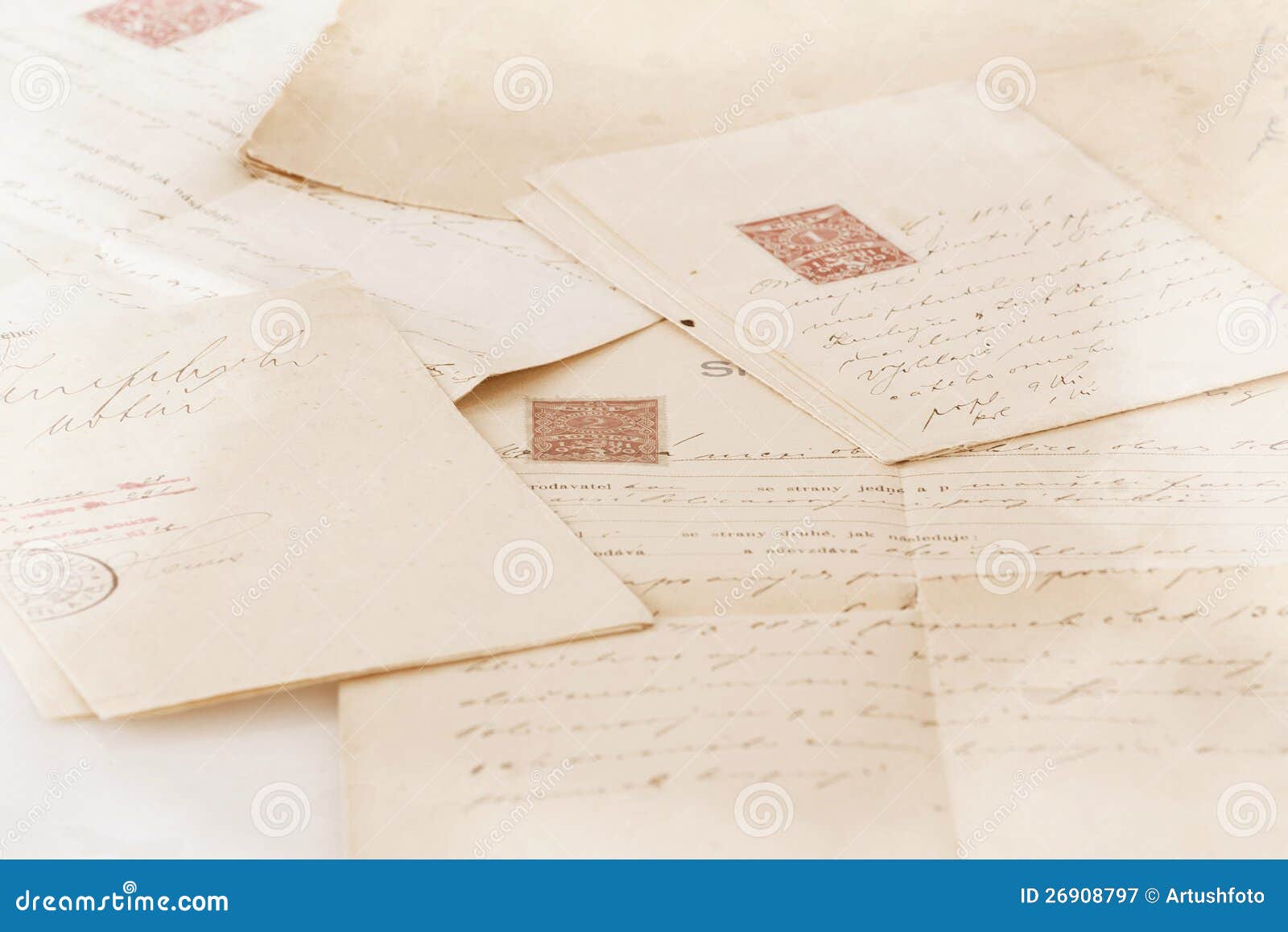 Very Old Handwritten Text Contract Stock Image - Image of mail, antique ...