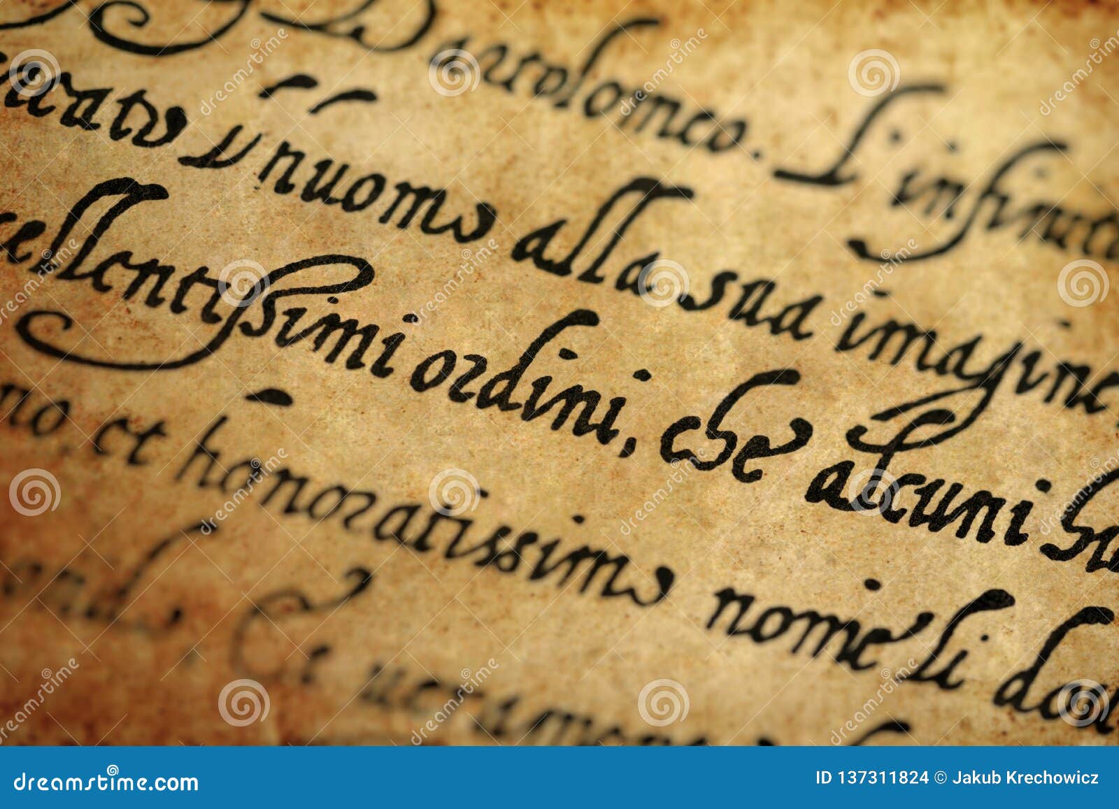 Old Handwritten Text from 16th Century Stock Photo - Image of document ...