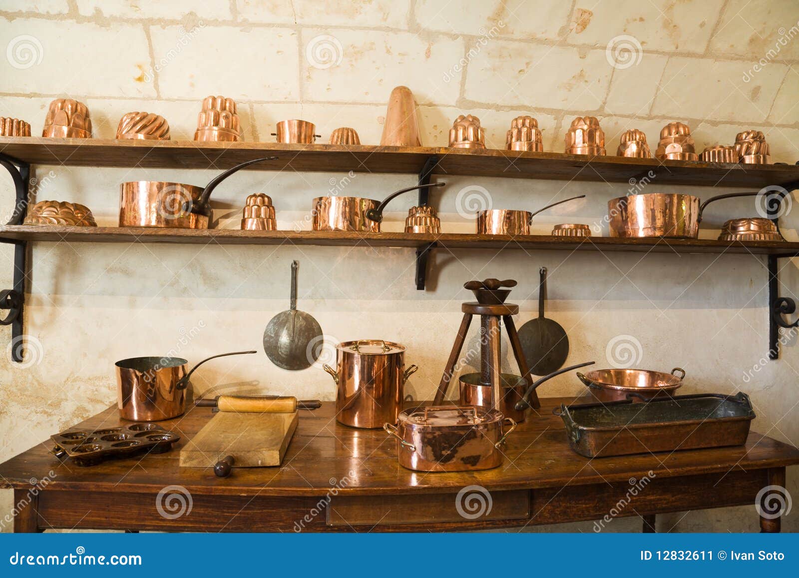 Very old kitchen stock image. Image of palace, leisure - 12832611