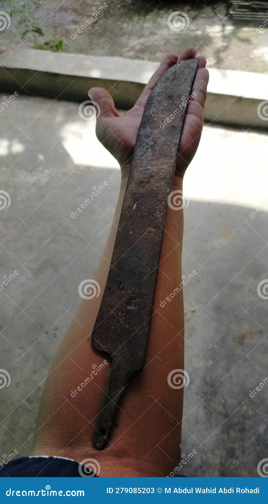 A Very Old Machete is Rusty and Full of History Stock Image - Image of ...