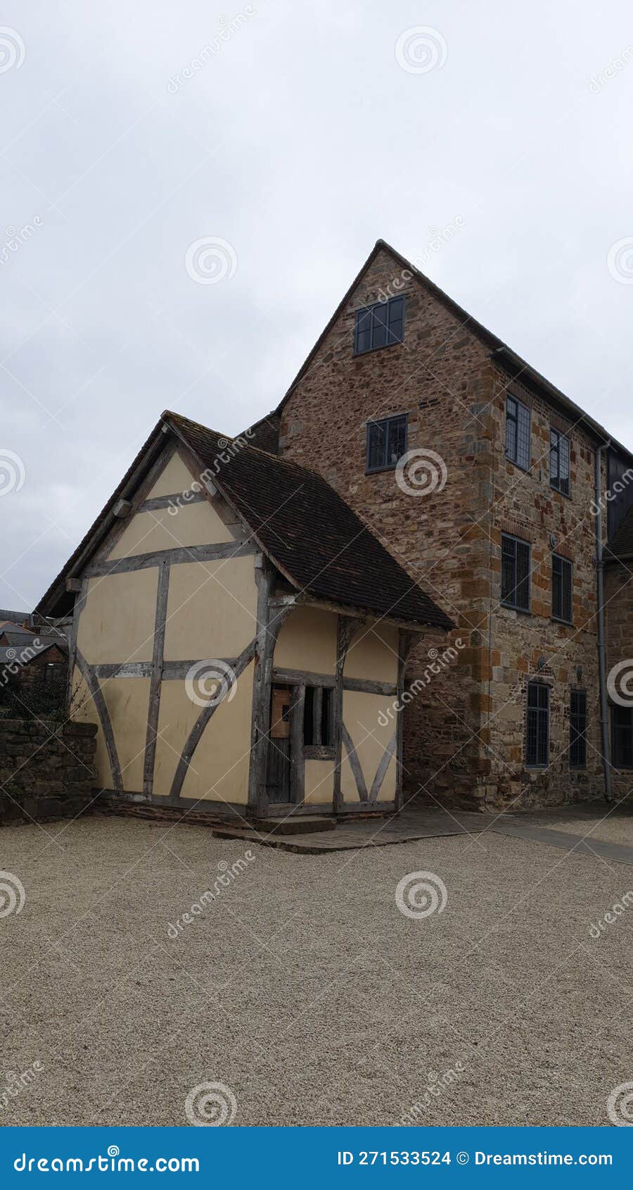 A Very Old Medieval Home Inside a Castle Stock Photo - Image of home ...
