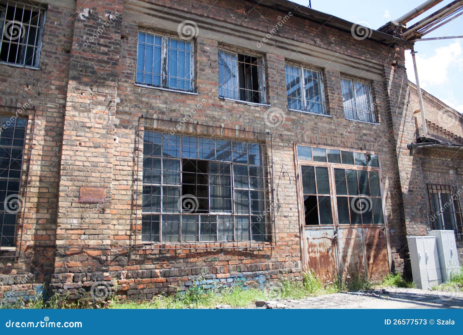 The very old metal factory stock image. Image of farm - 26577573