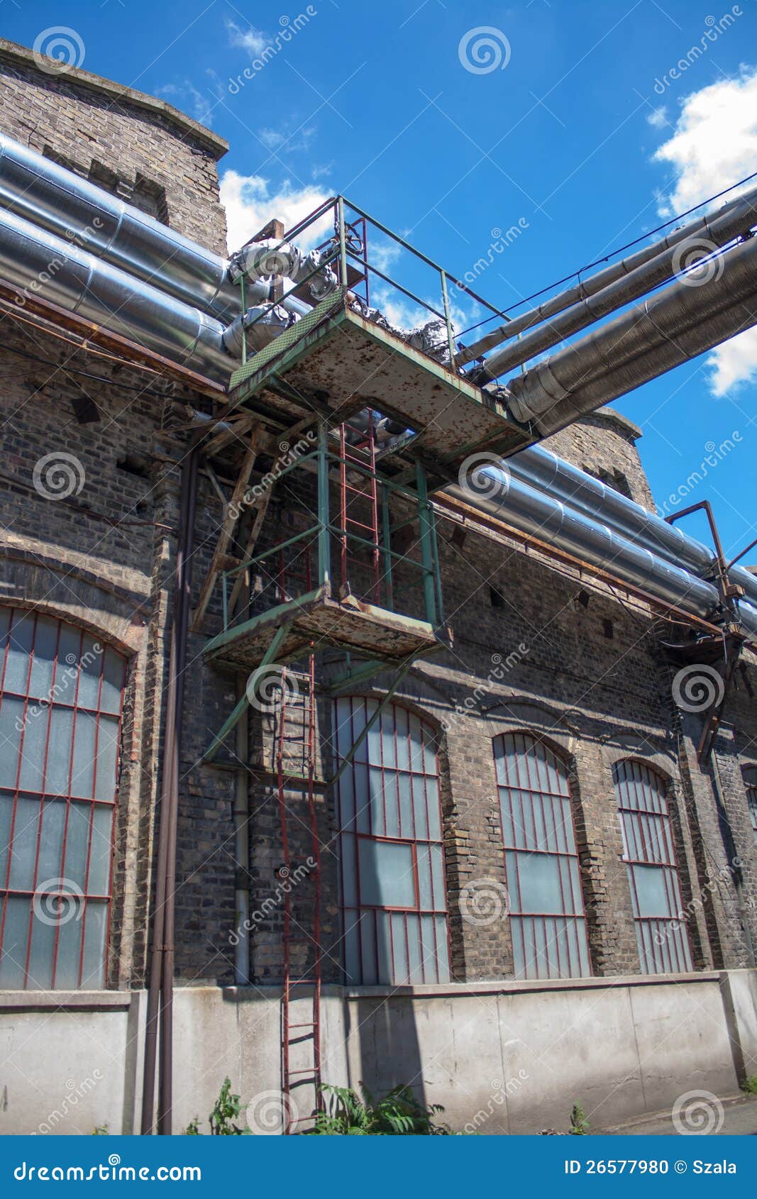 The very old metal factory stock photo. Image of park - 26577980