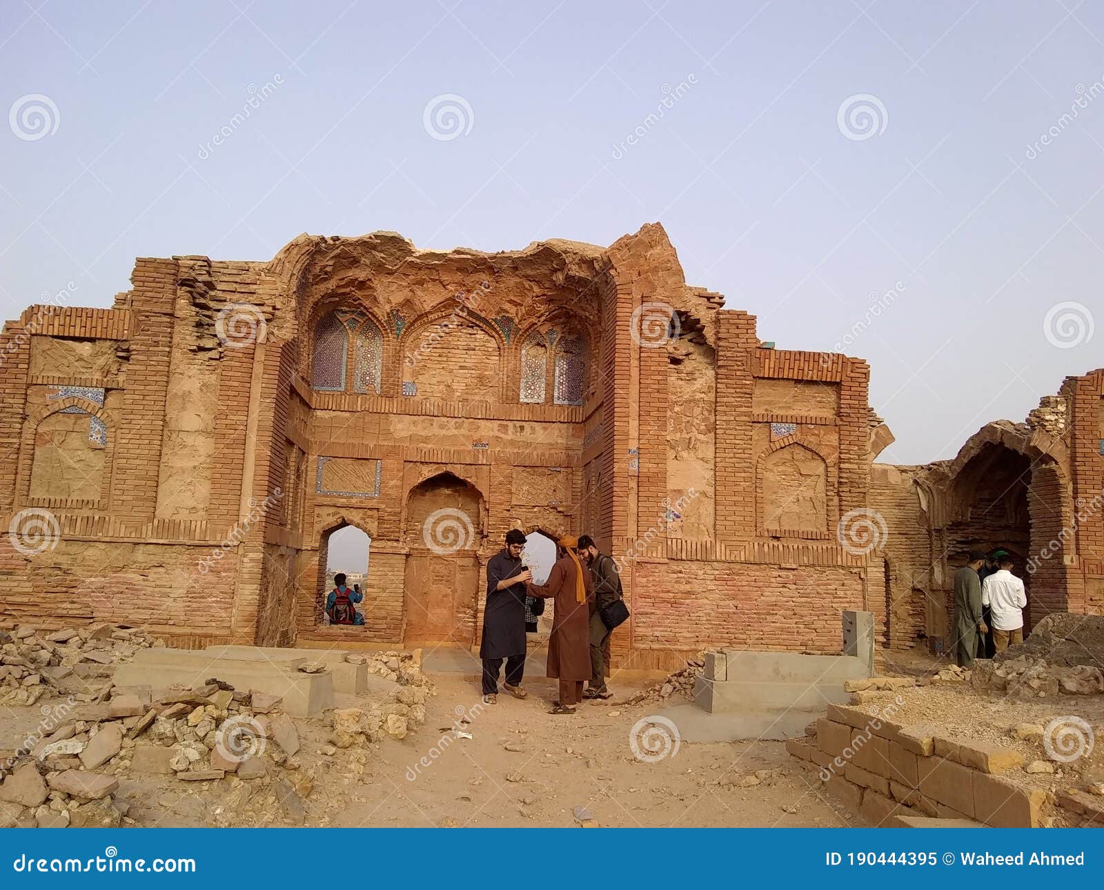 Very Old Mosque in the Pakistan Editorial Image - Image of landmark ...
