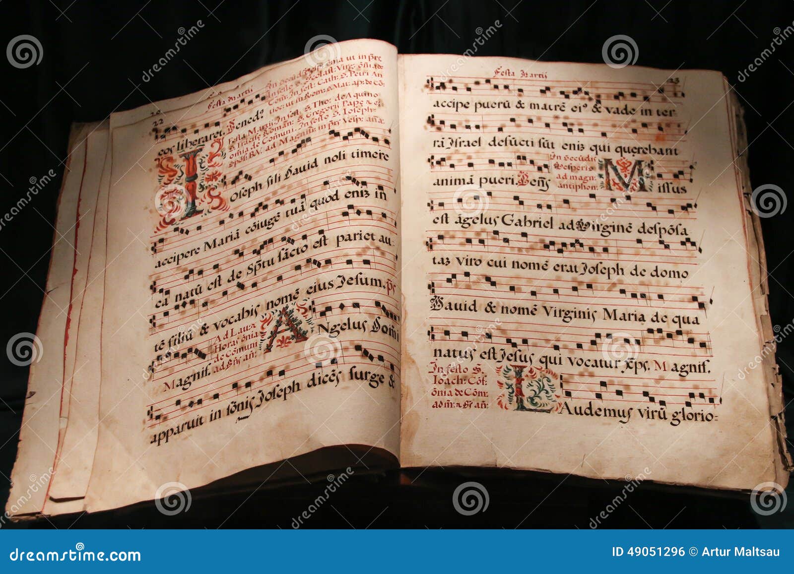 Very Old Open Bible Book Isolated on Black. Stock Photo - Image of holy ...