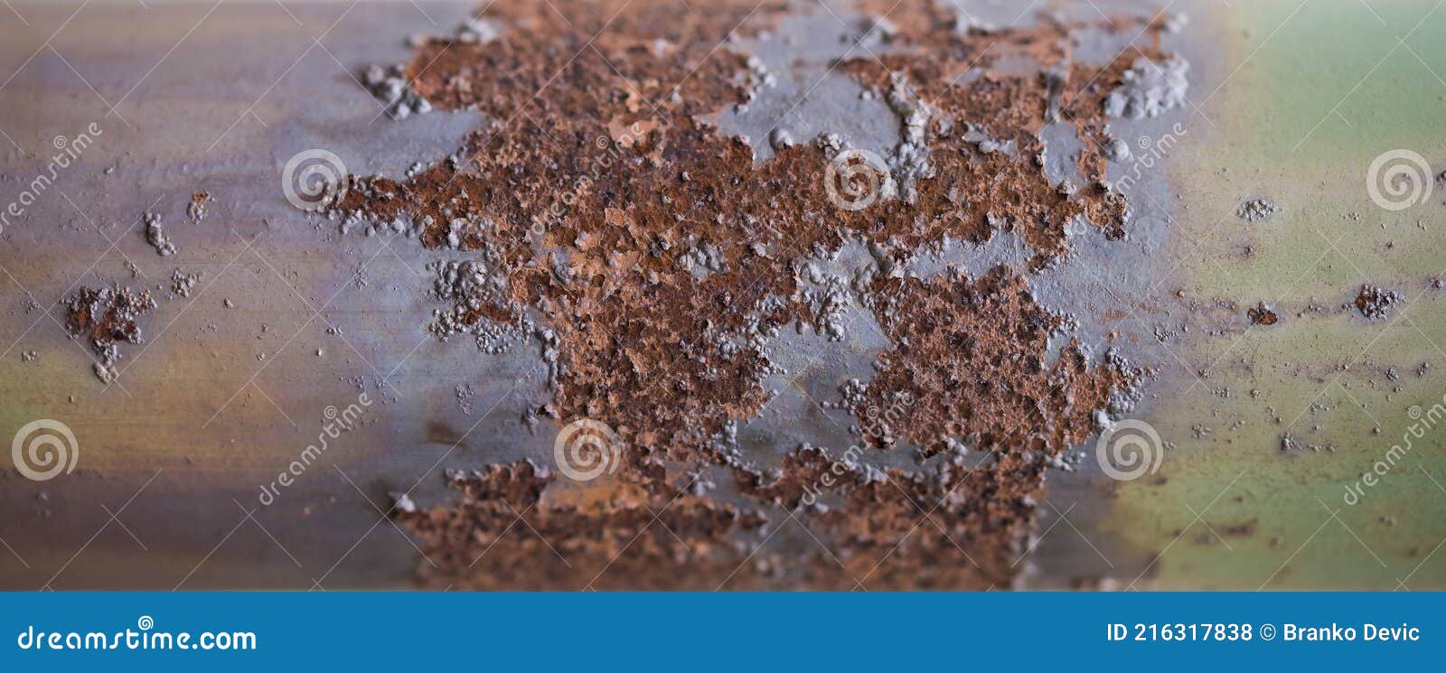 Old Peeling Color Rusted Metal Texture Stock Photo - Image of pattern ...