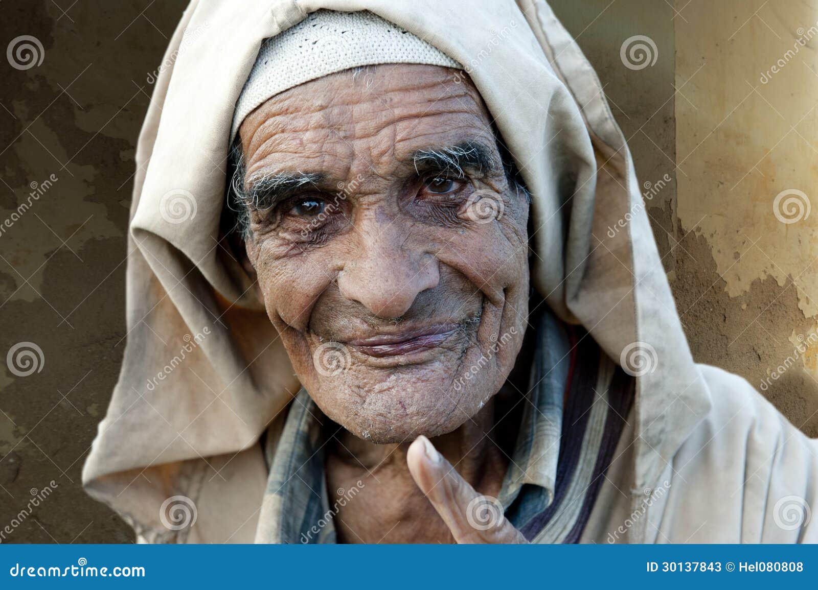 Wrinkled old man, Morocco editorial stock photo. Image of life - 30137843