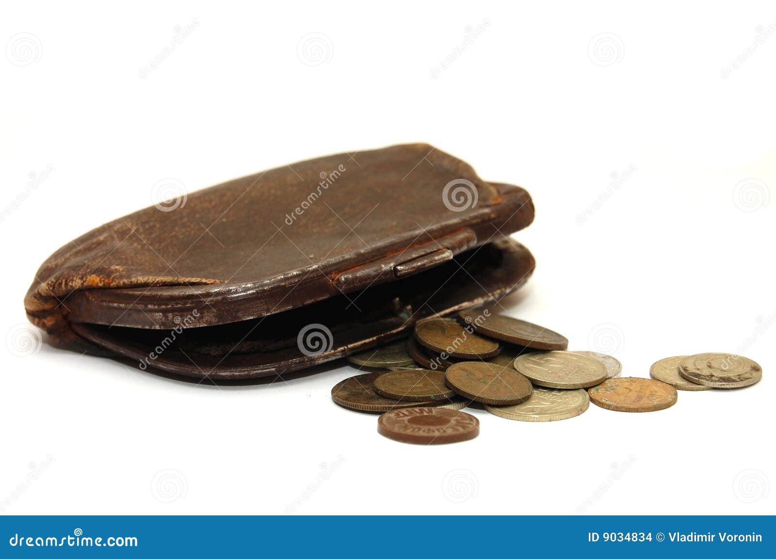 Very old purse stock photo. Image of abject, coins, purse - 9034834