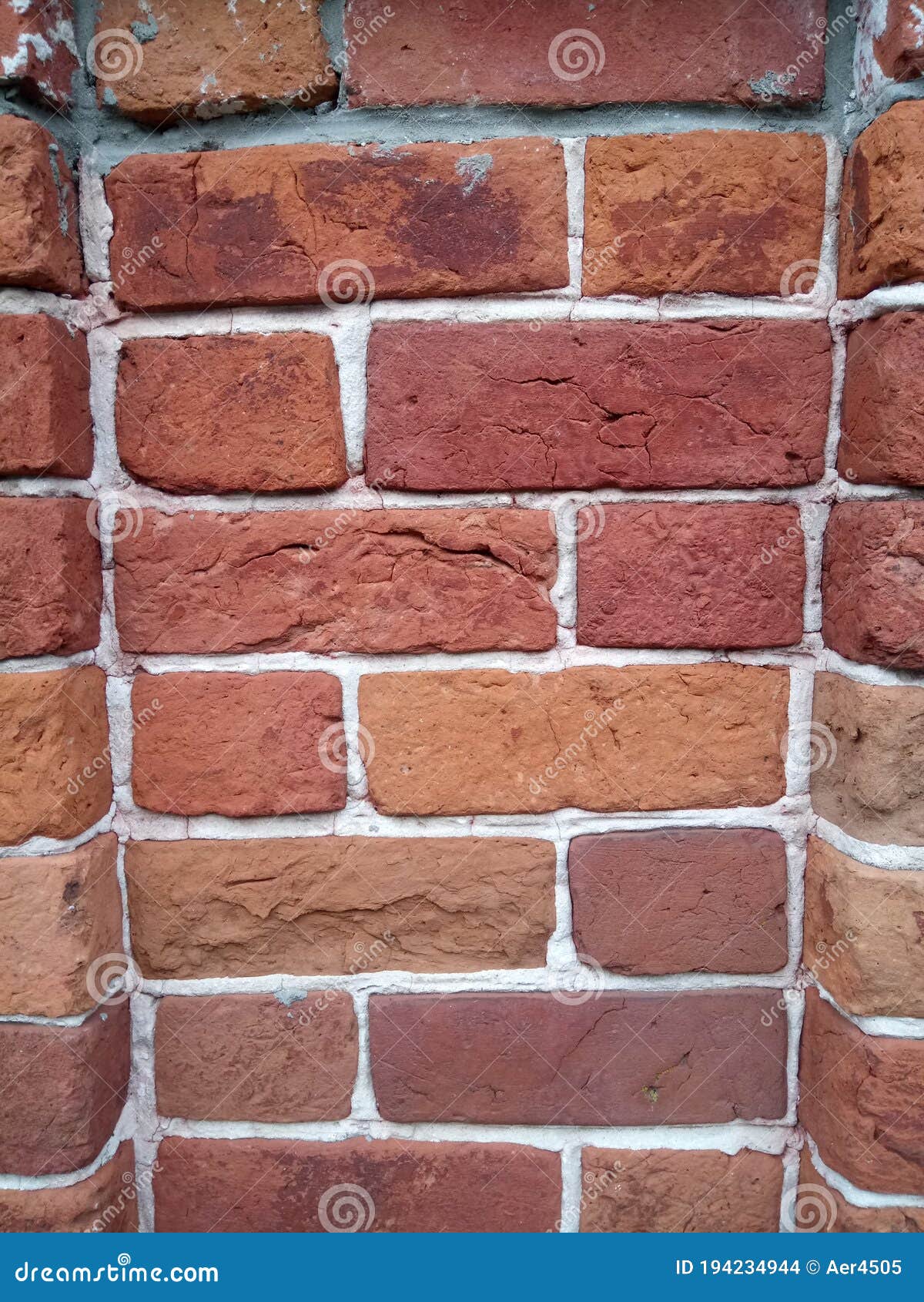 Old red brick masonry stock photo. Image of brick, cracks - 194234944