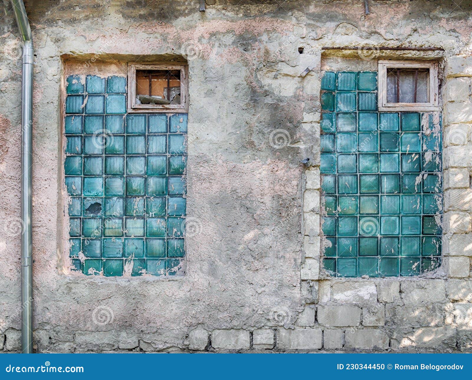 Soviet Style Glass Brick Windows Stock Photo - Image of texture, glass ...