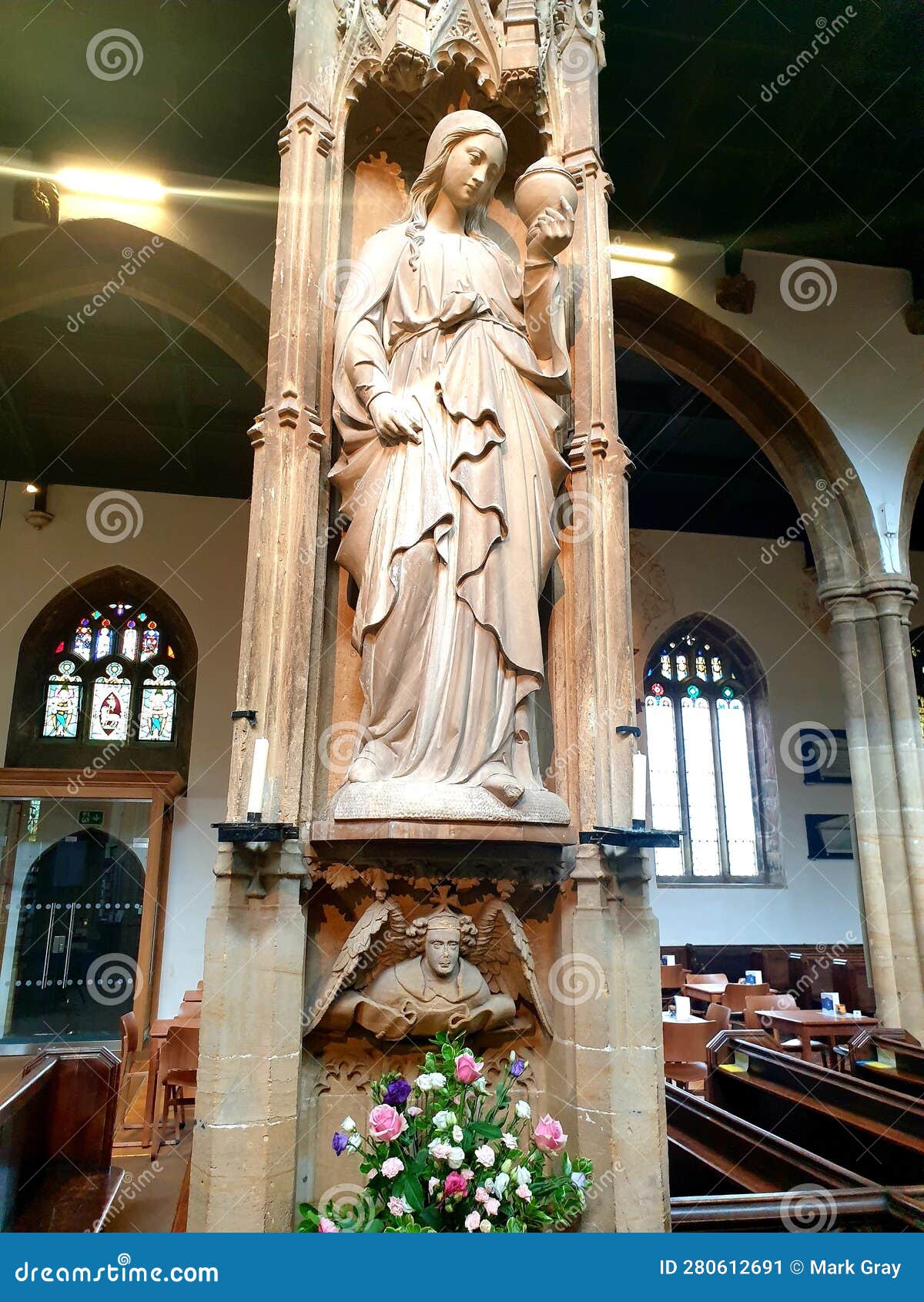 A Old Beautiful Statue Inside a Church Editorial Photo - Image of ...