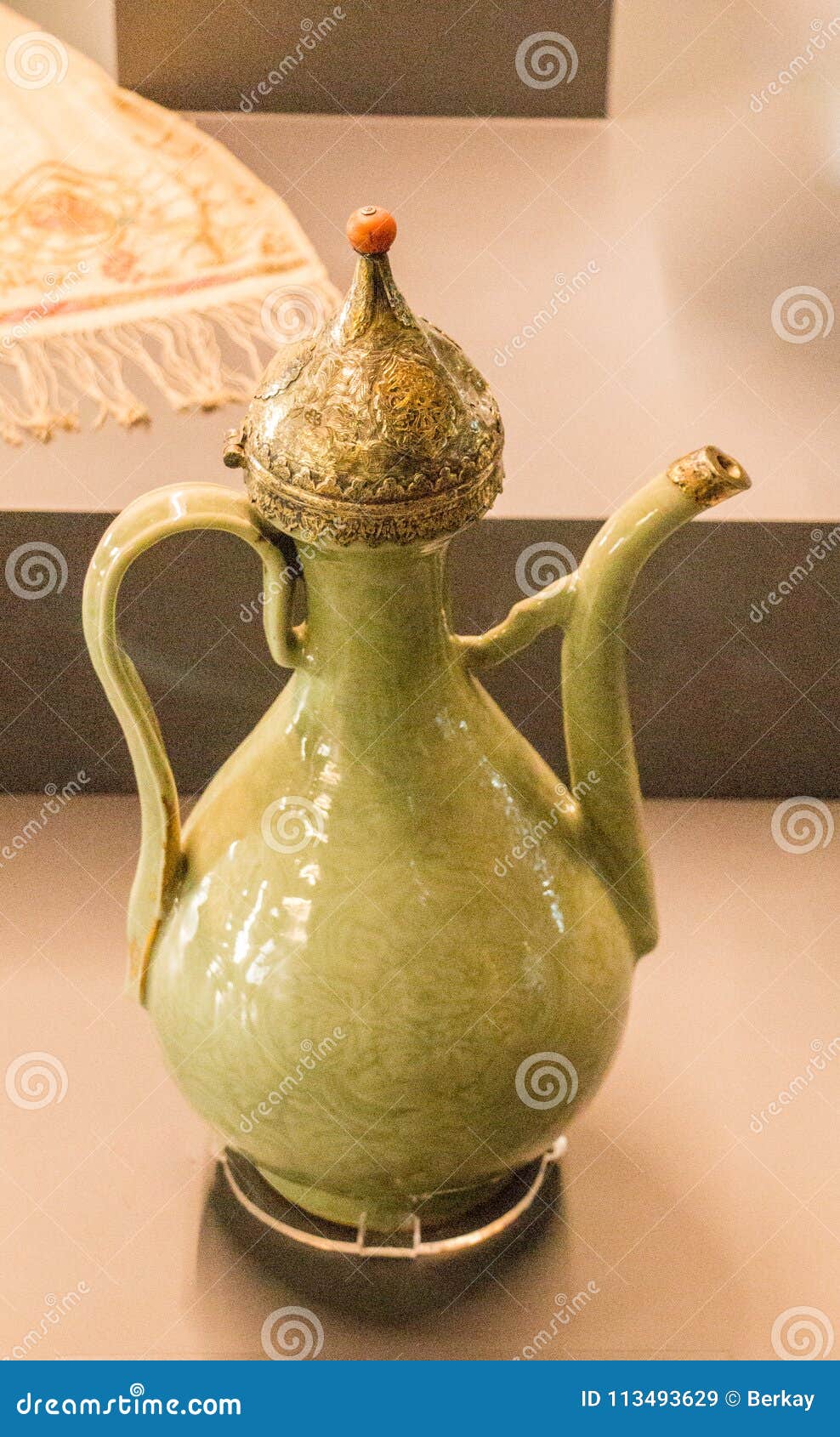 Very Old Style Seramic Ewer Water Jar Stock Image - Image of ornament ...