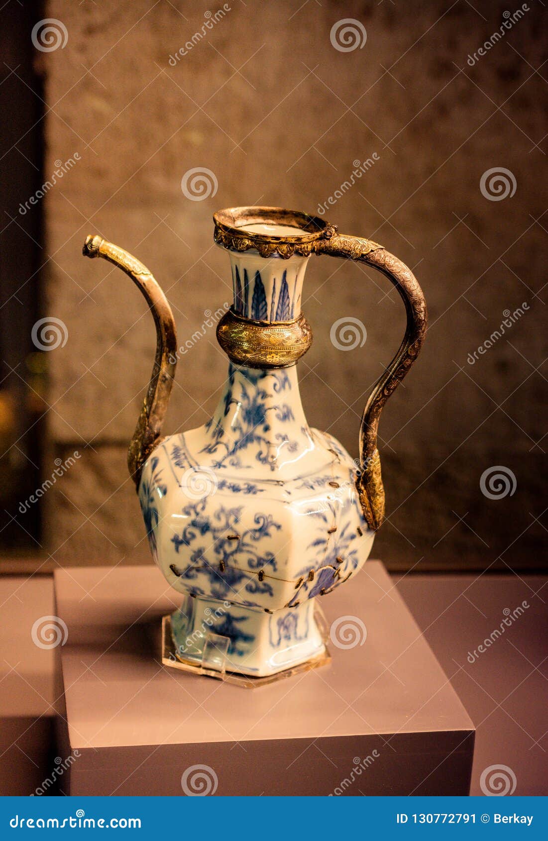 Very Old Style Seramic Ewer Water Jar Stock Image - Image of drink ...