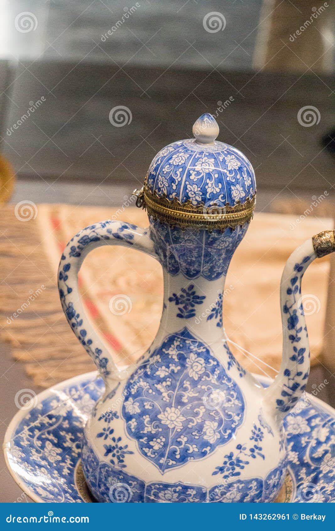 Very Old Style Seramic Ewer Water Jar Stock Image - Image of metal ...