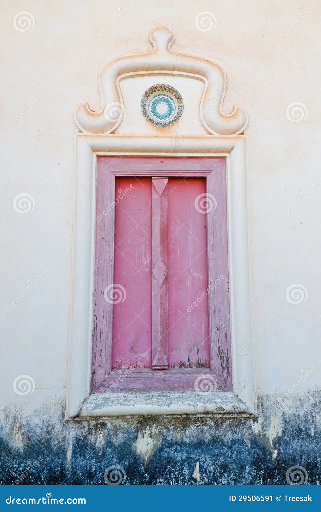 Very Old Temple Window and Dirty Wall Stock Image - Image of exterior ...