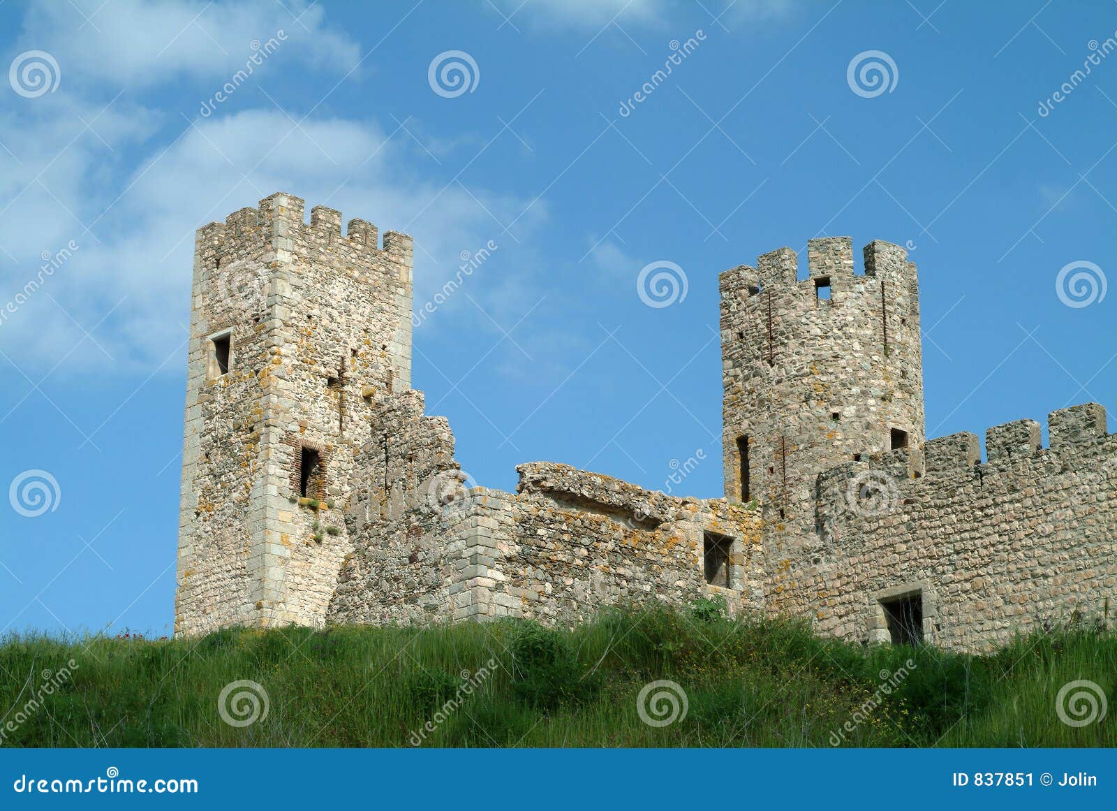 Very old towers of castle stock image. Image of holiday - 837851