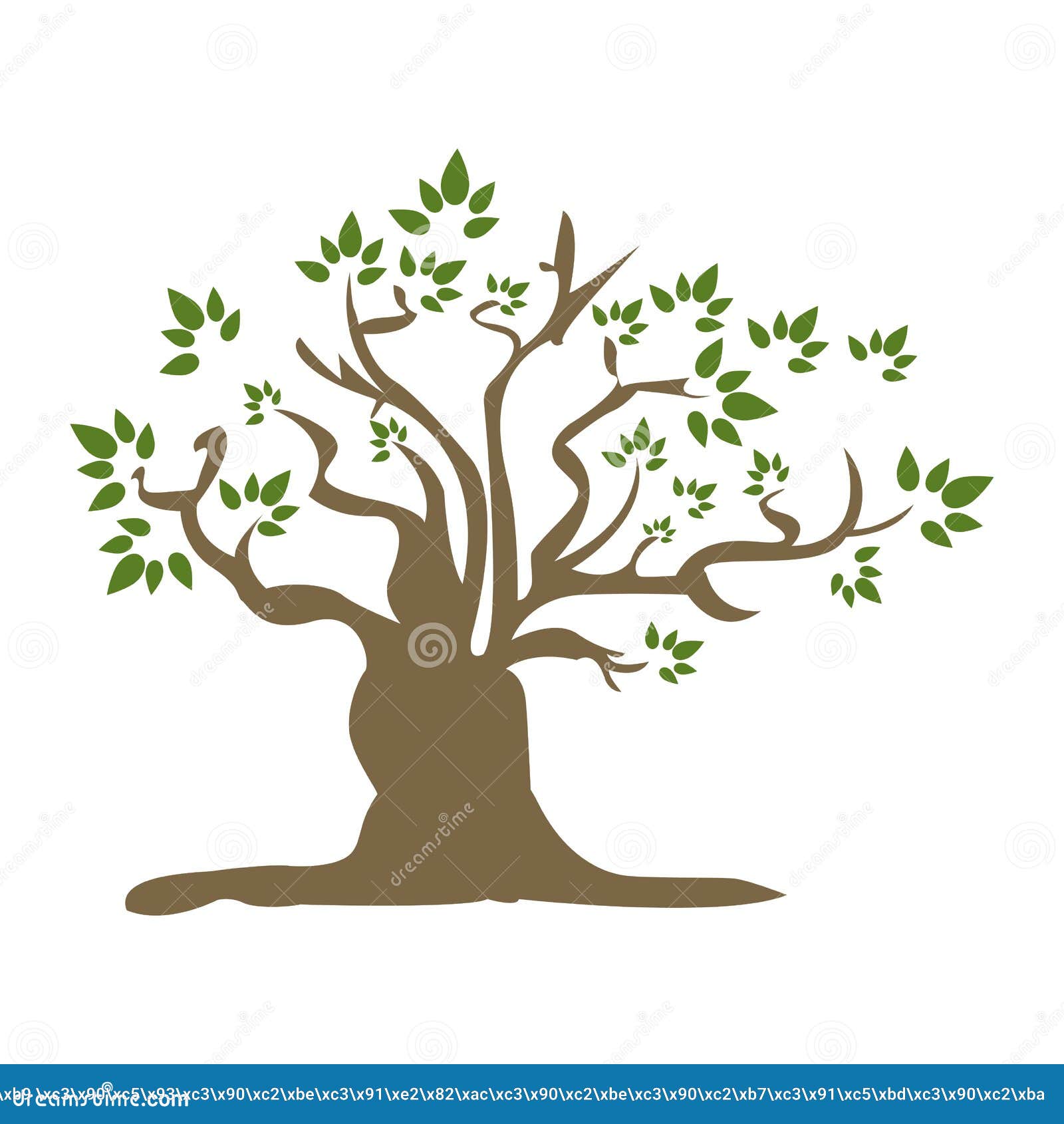 Very Old Tree, Generation Tree, Vector Illustration Stock Vector ...