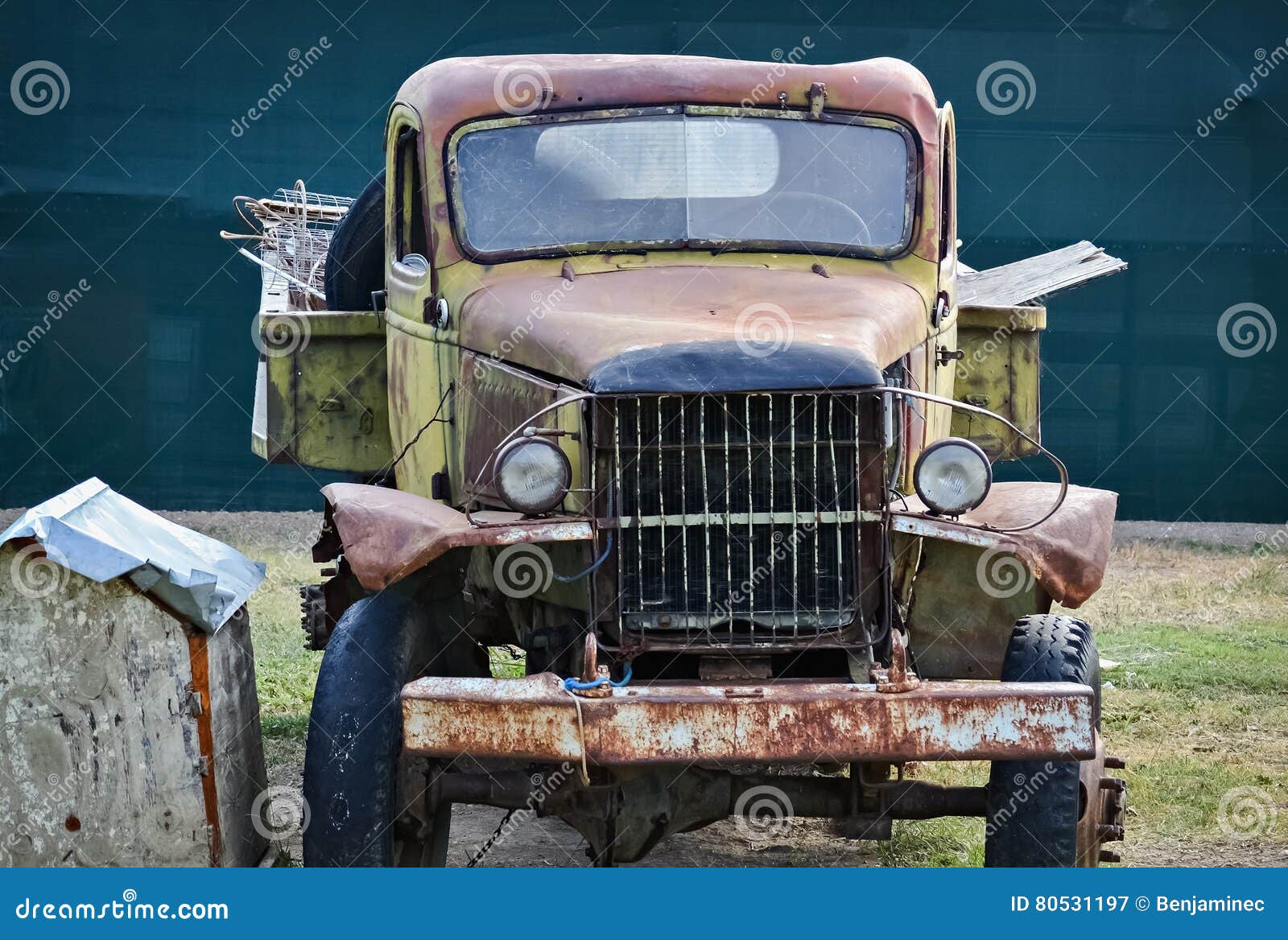 Very old truck stock image. Image of dump, destroyed - 80531197