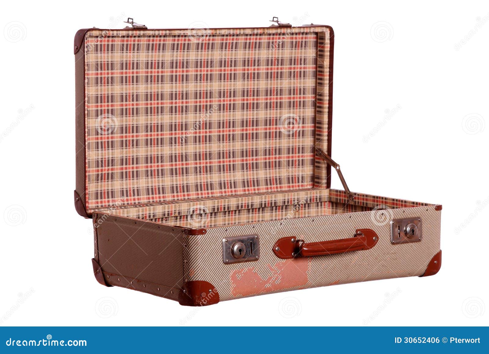 Very old used suitcase stock photo. Image of single, lock - 30652406