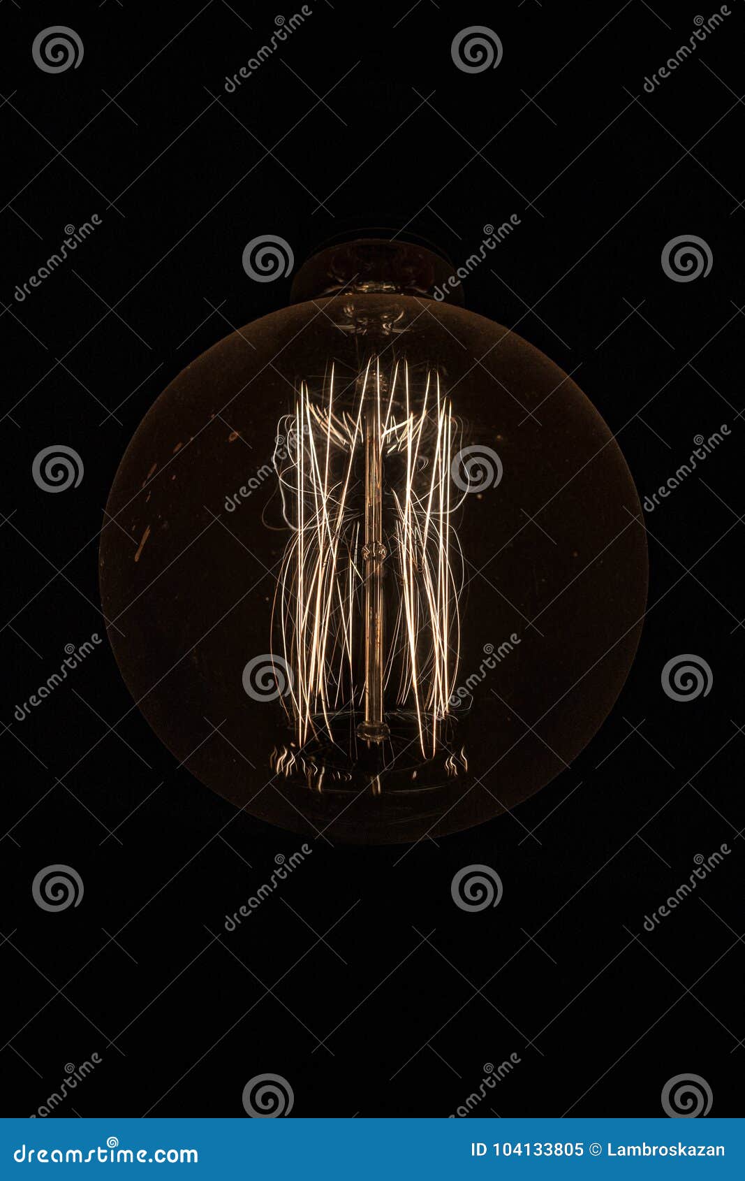 Very Old weird Light Bulb stock image. Image of dark - 104133805