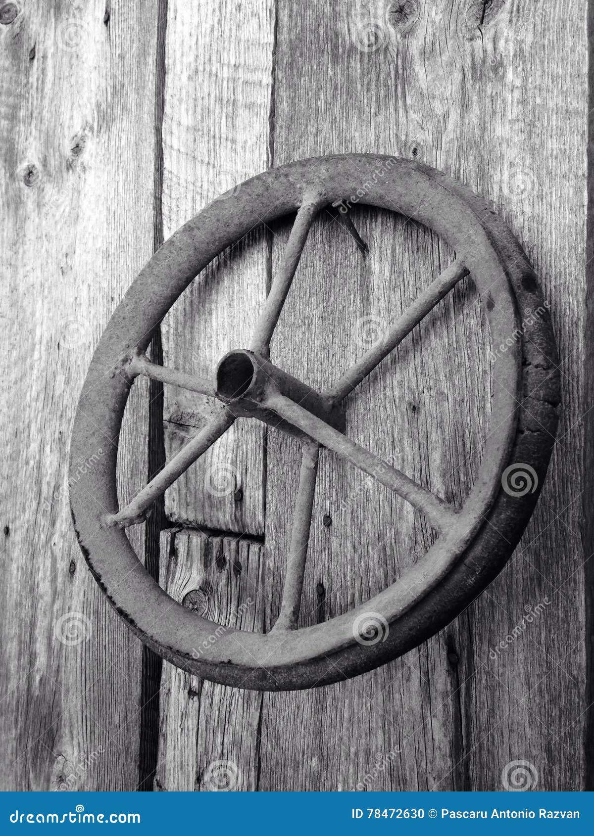 Very old wheel stock photo. Image of fence, rusty, autumn - 78472630