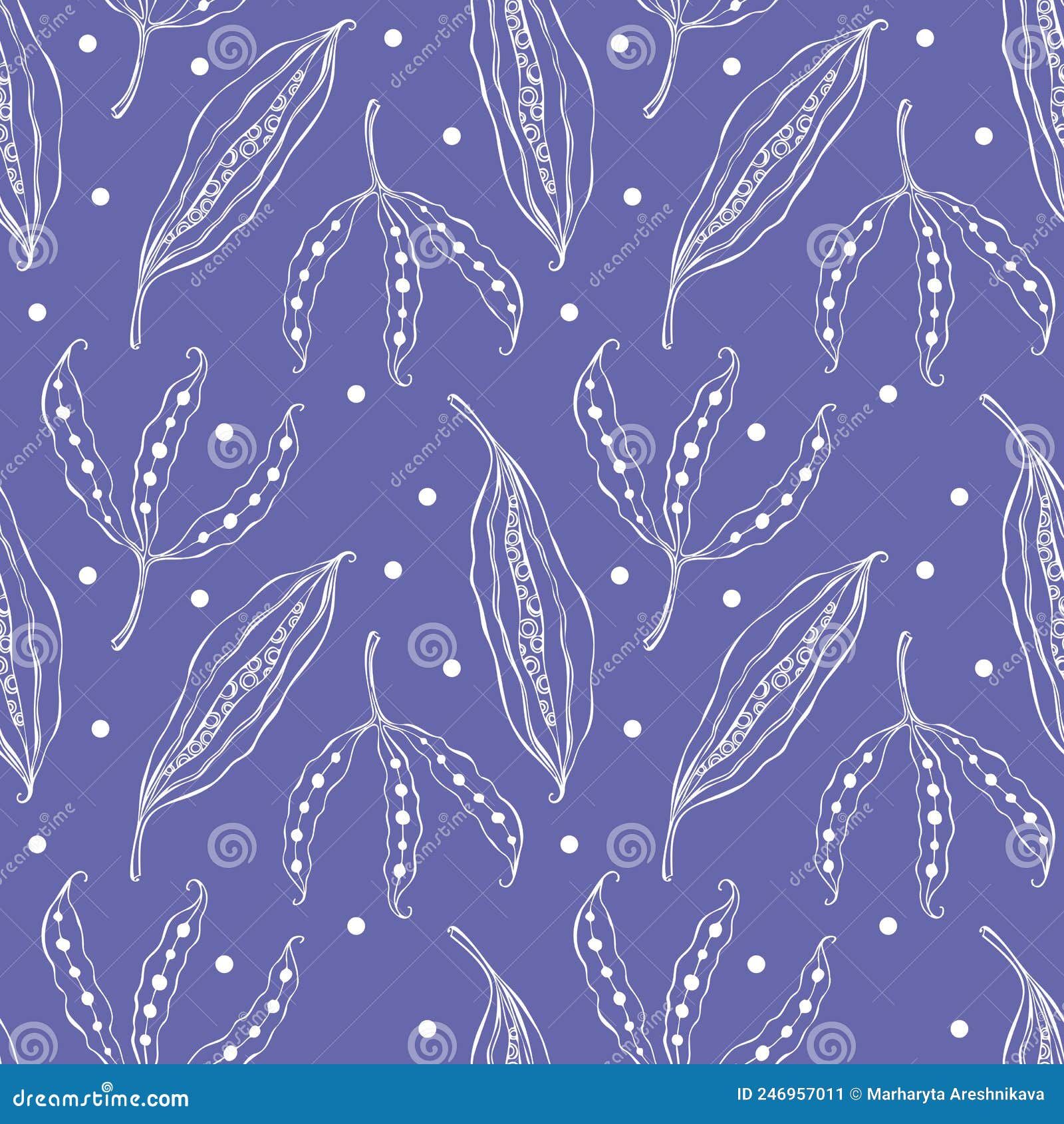 Very Peri Pattern, Seamless , Doodles. Stock Vector - Illustration of ...