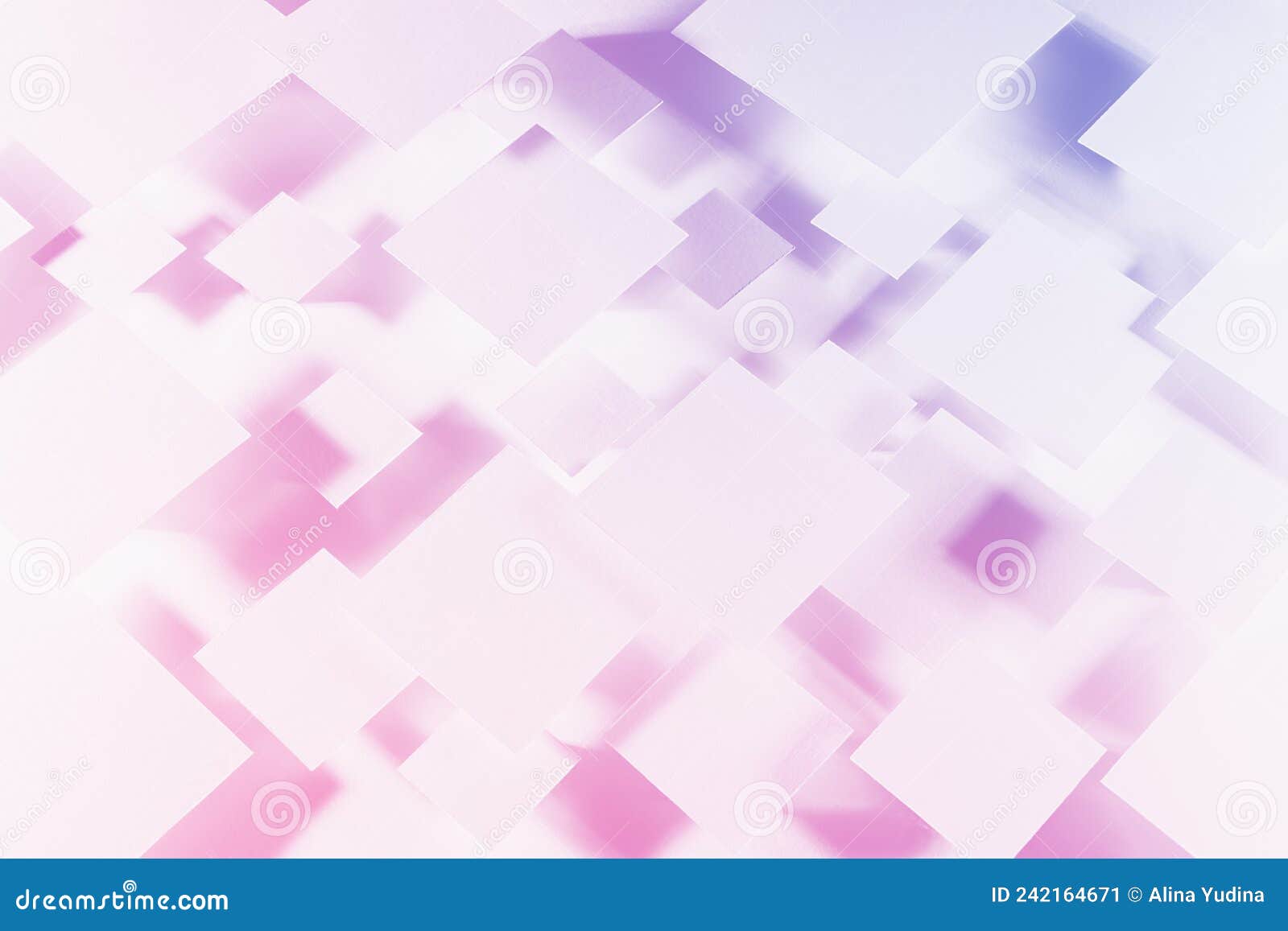 Very Peri and Pink Geometric Pattern with Shining Flying Squares with ...