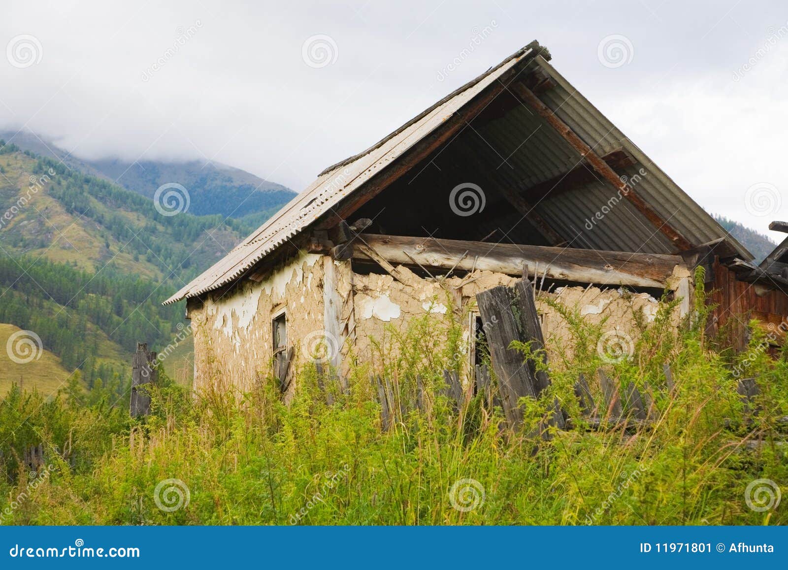 Very poor house stock image. Image of roof, mountain - 11971801