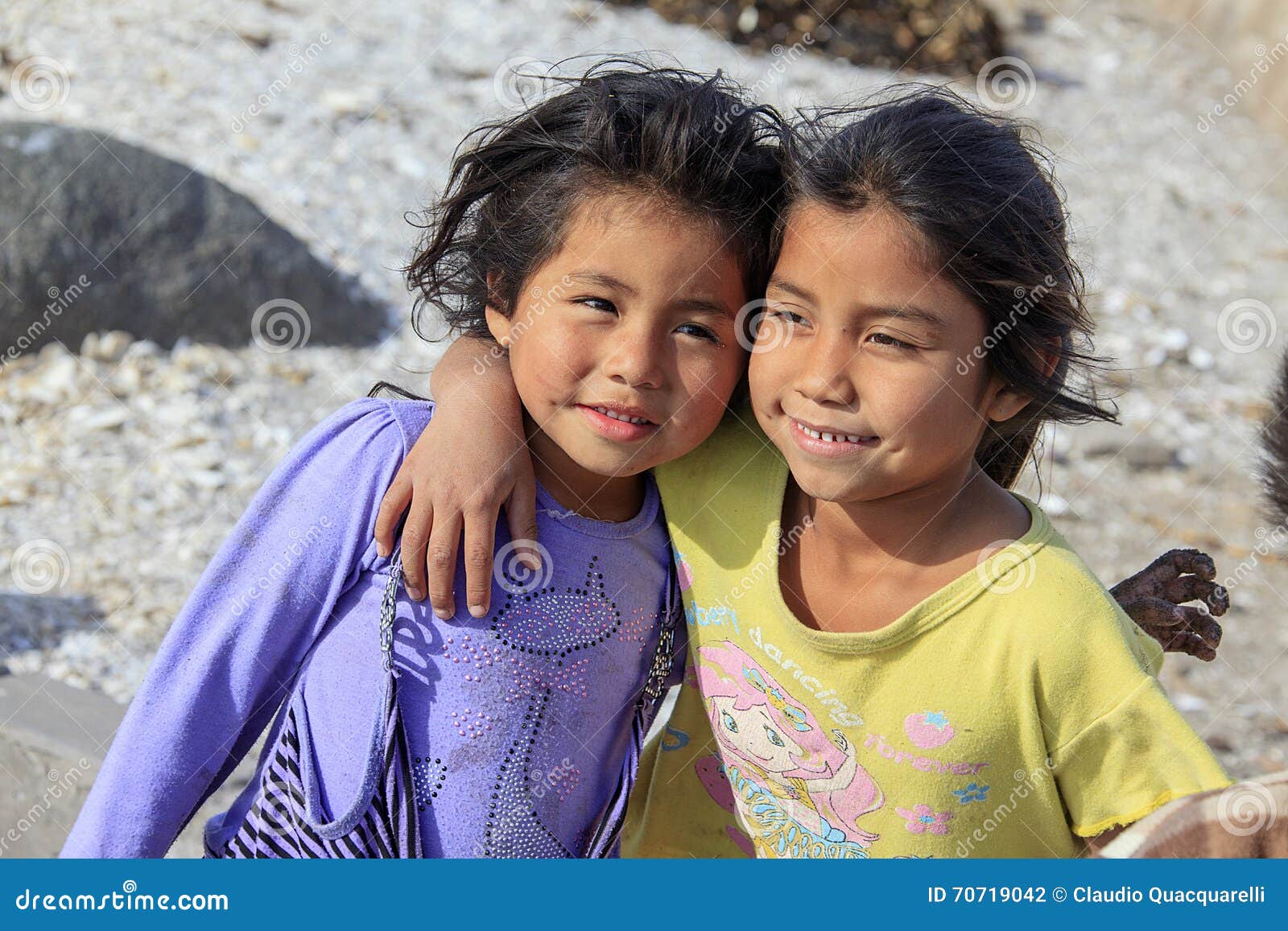 Very Poor Peruvian Children Playing Happily Editorial Photography ...