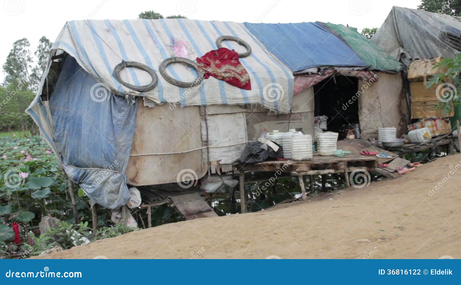 Very Poor Slum House, 11 People Live in it Stock Video Footage - Video ...