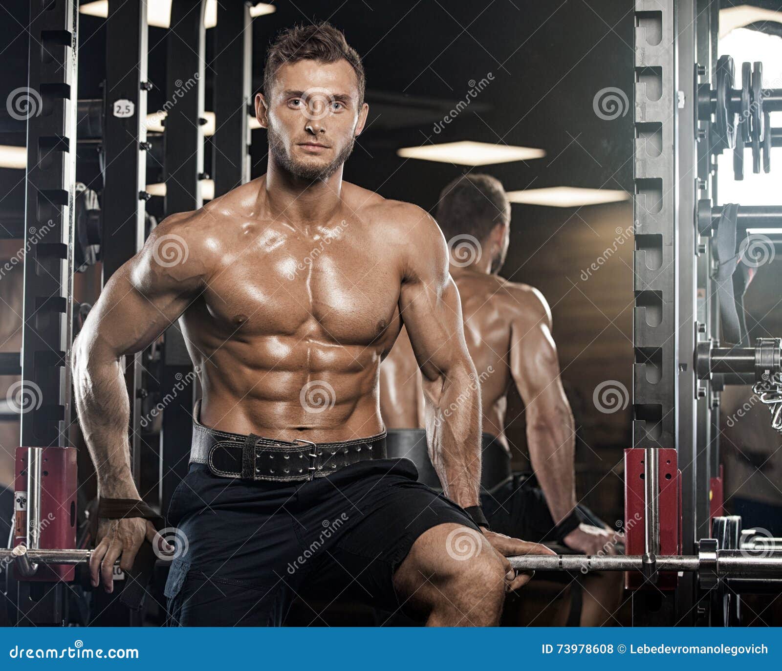 Very Power Athletic Guy Bodybuilder Stock Photo - Image of athletic ...