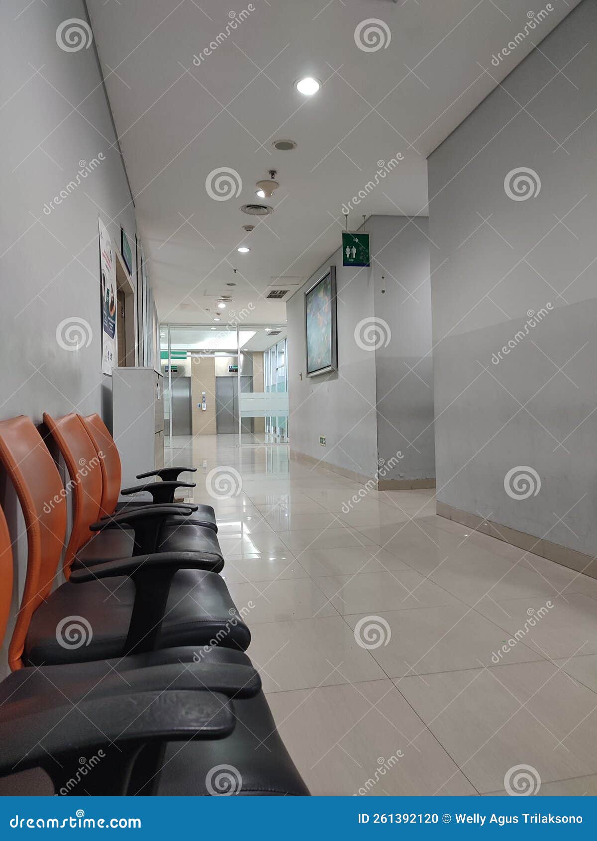 Very Quiet Hospital Hallway in the Morning Stock Photo - Image of quiet ...