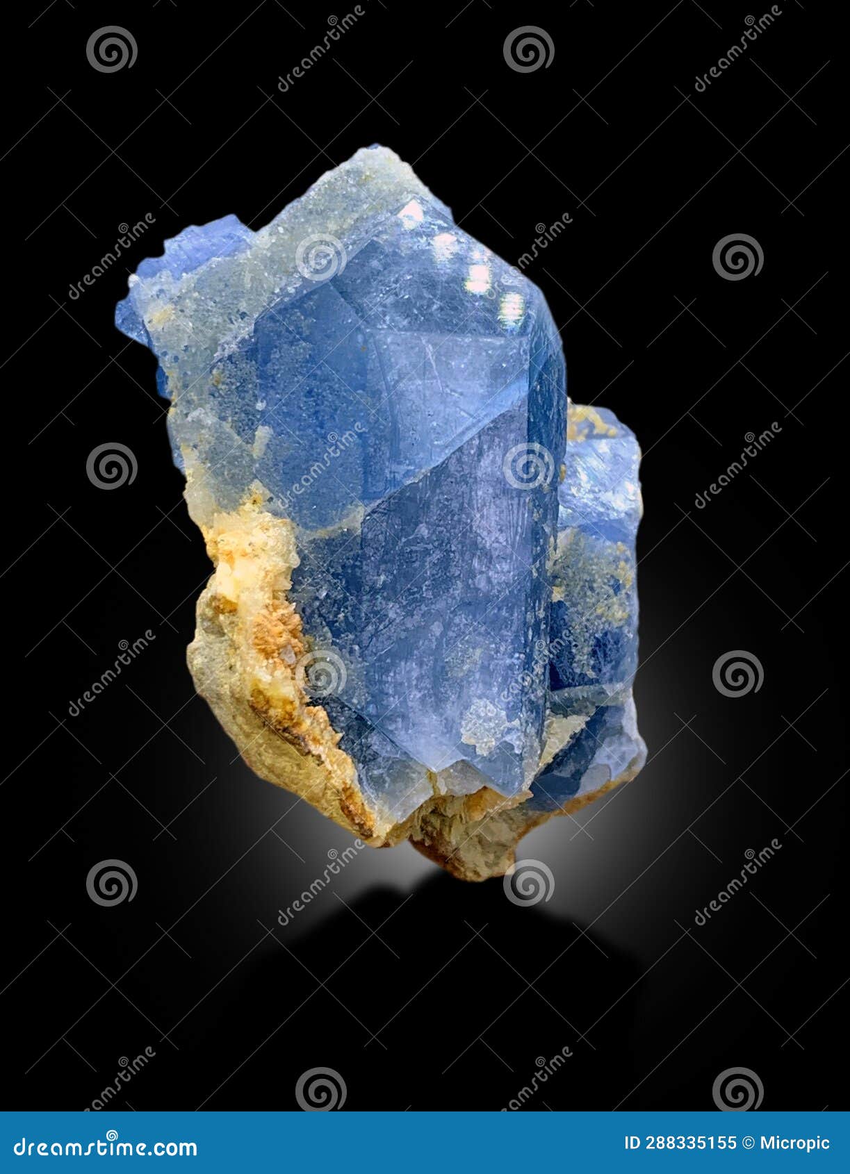 Very Rare Perfect Blue Celestine Specimen From Afghanistan Stock Image ...
