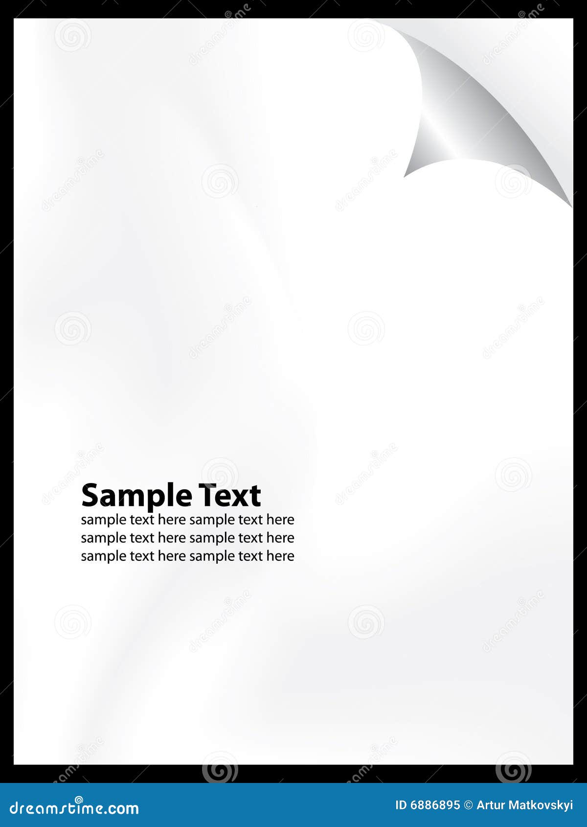 Very realistic paper. stock vector. Illustration of metaphor - 6886895