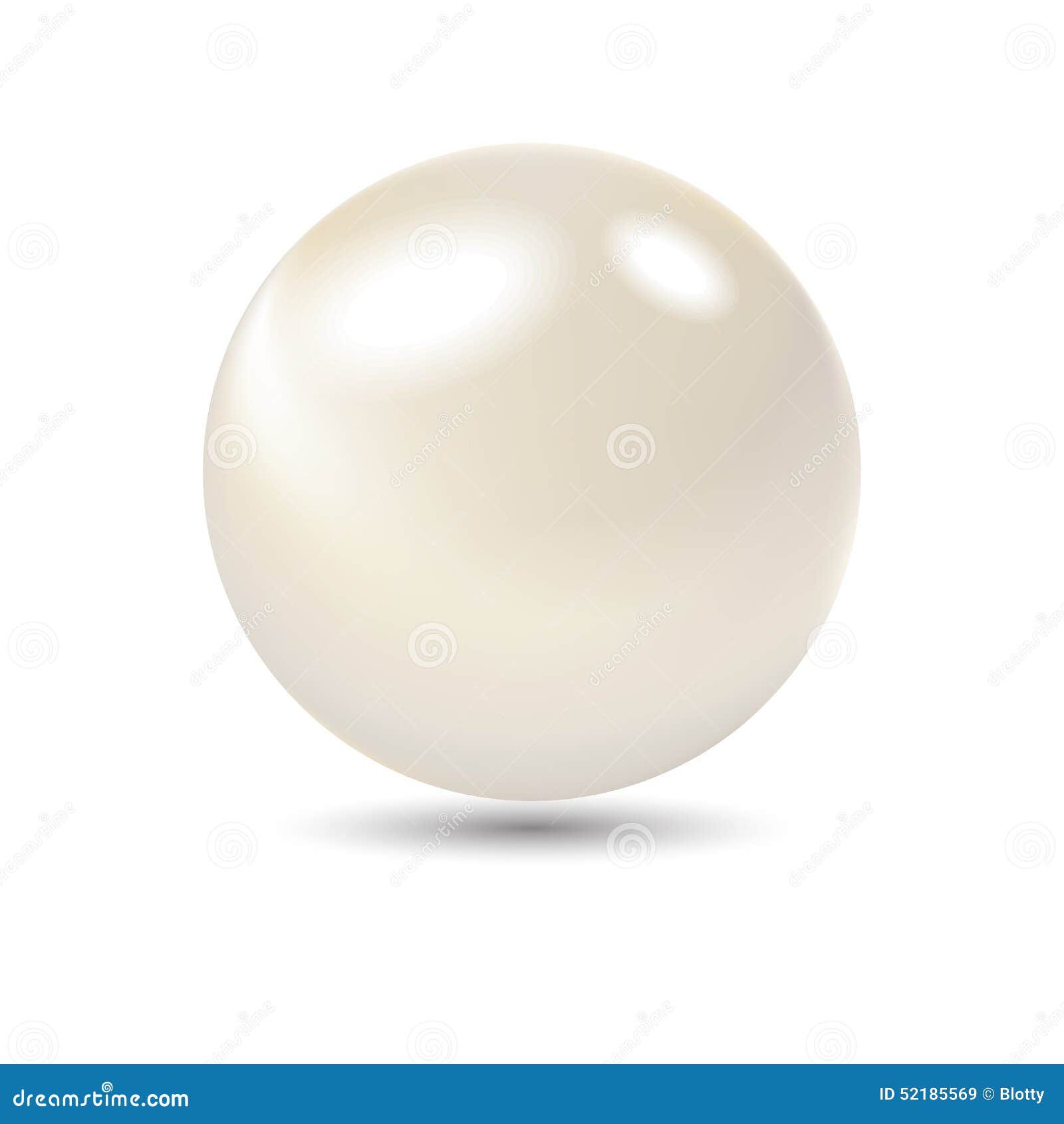 Very Realistic Shiny Pearl. Gradient Mesh Used Stock Vector ...