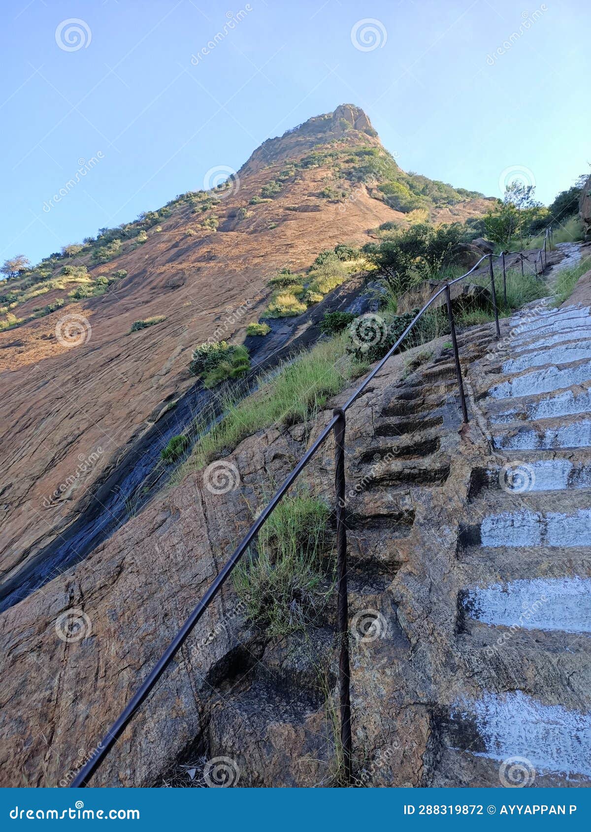 Very risky hill trekking stock photo. Image of trekking - 288319872