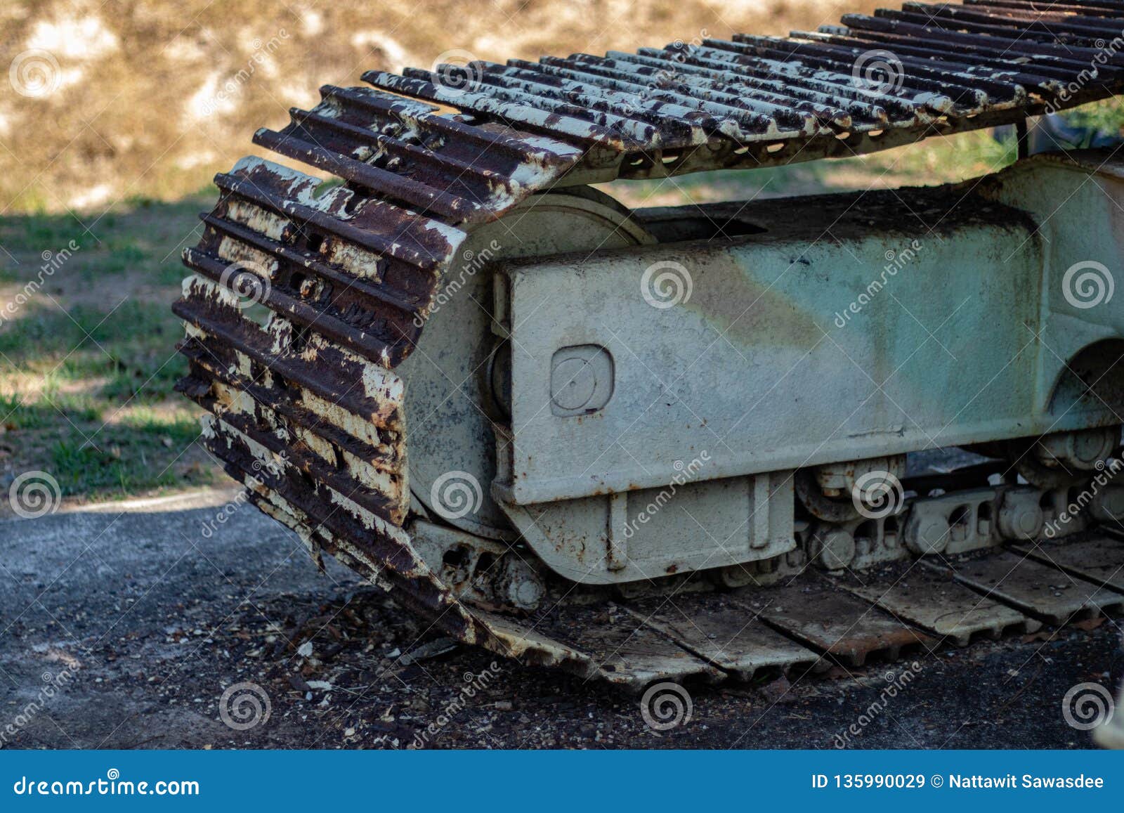 Backhoe Crawler Very Rust, Rust, Red Stock Image - Image of corrosion ...