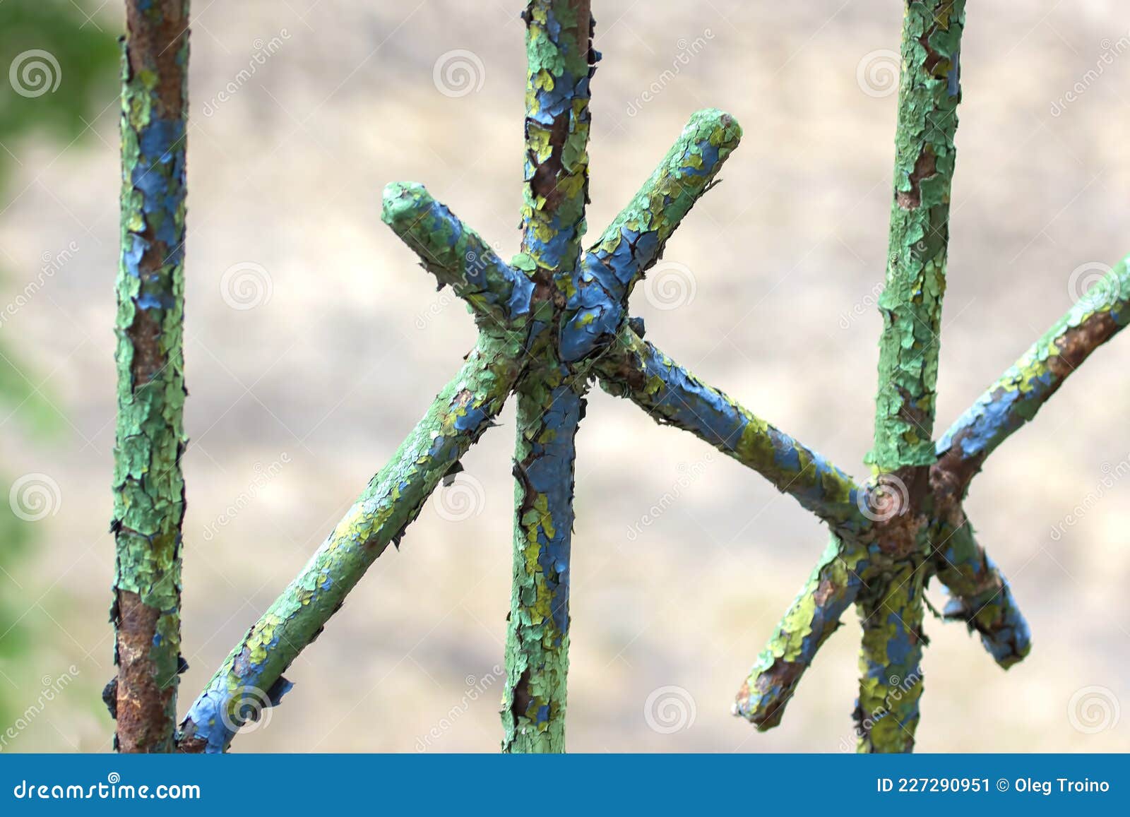 Very Rusty Metal Rod. Chemical Processes of the Material Stock Image ...