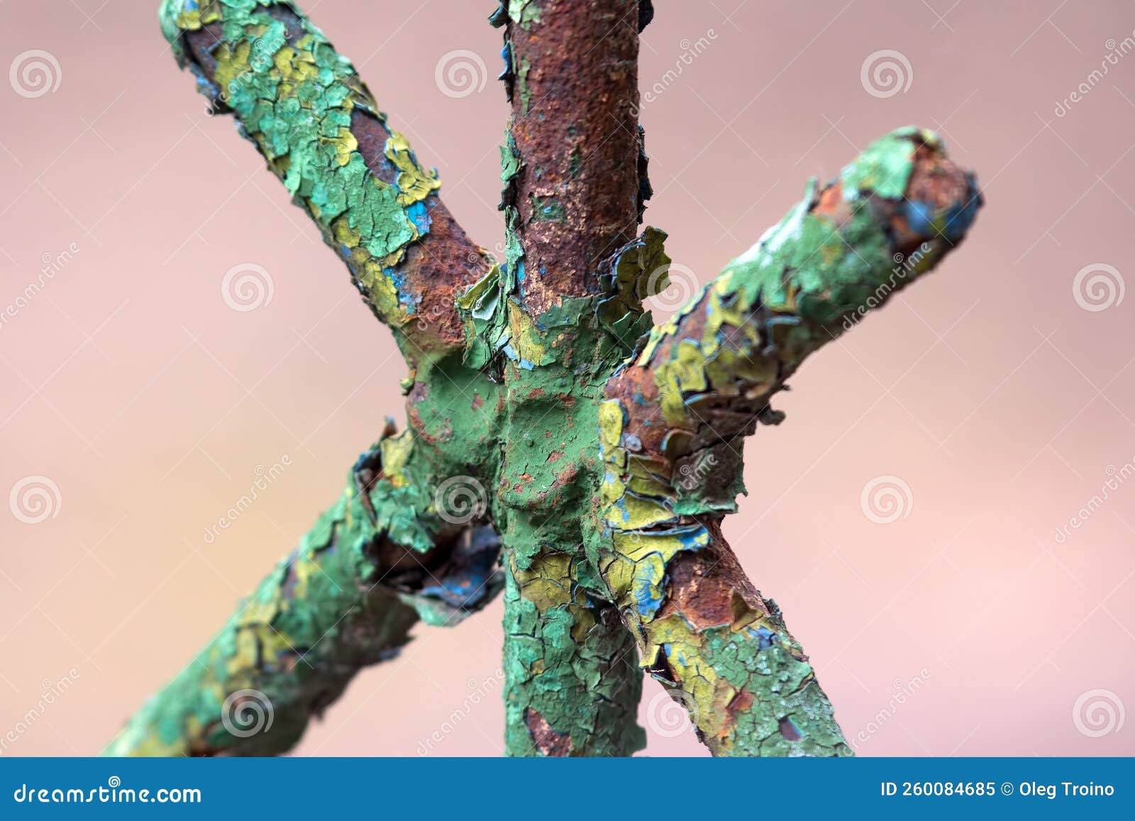 Very Rusty Metal Rod. Chemical Processes of the Material Stock Image ...