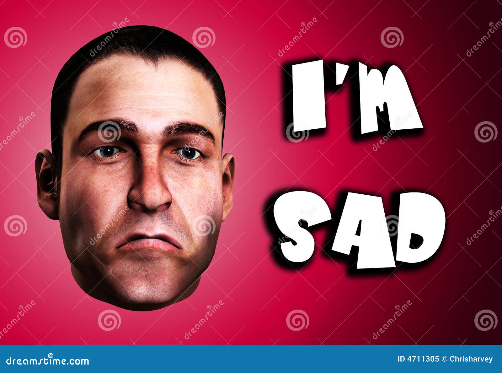 Very Sad Man Word stock image. Image of expressive, unhappiness - 4711305