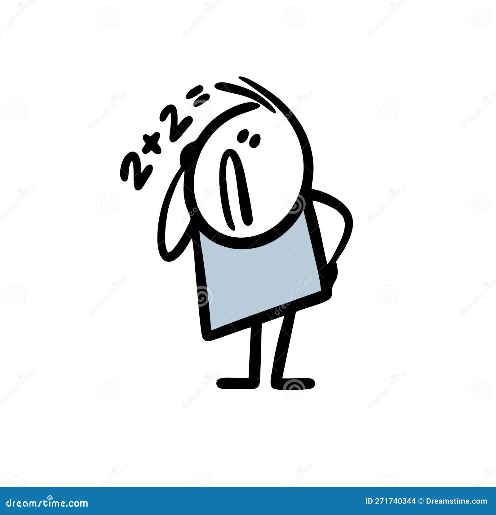 Very Sad Student in a Classroom at School Cannot Solve a Simple ...