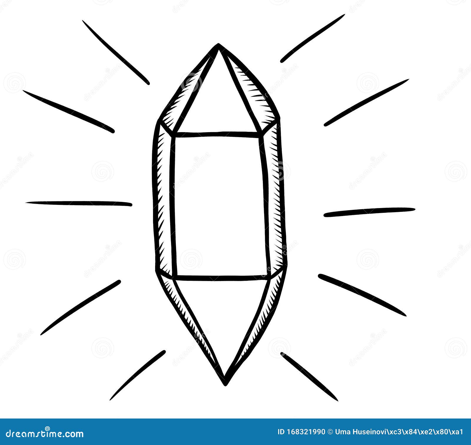 A Very Shiny Crystal Doodle Stock Illustration - Illustration of ...