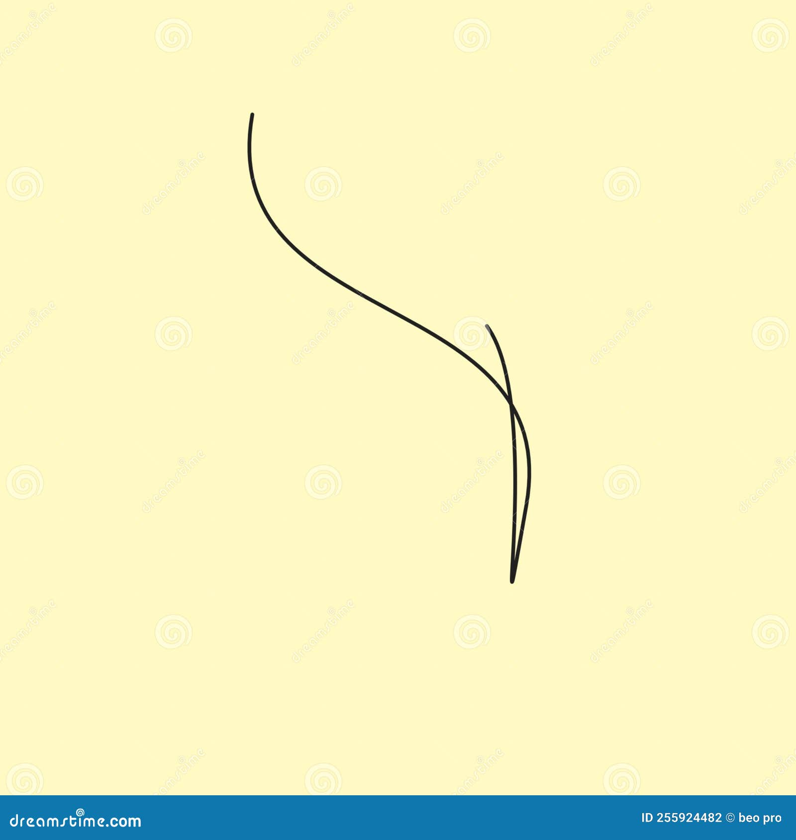 Very Simple and Elegant Line Art Stock Illustration - Illustration of ...