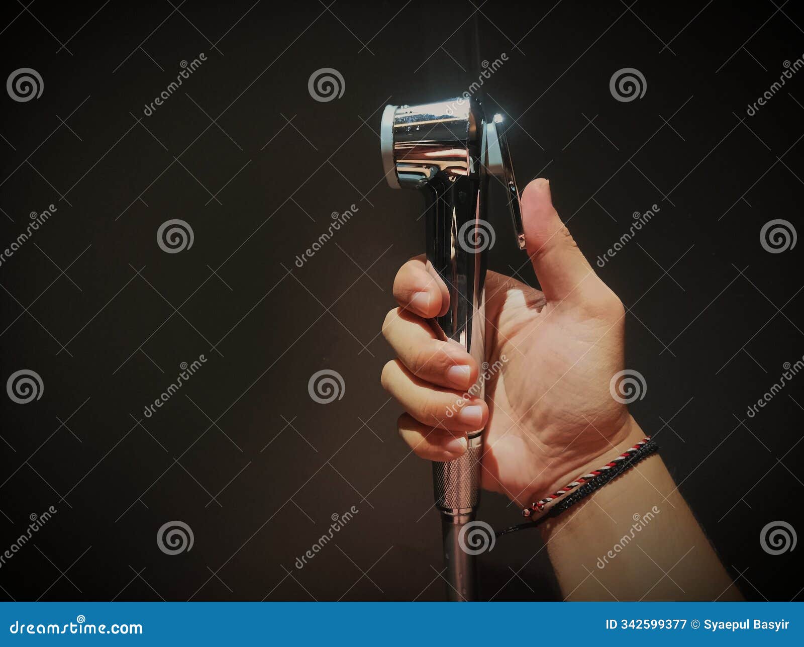 Very Simple Conceptual Photo, Man`s Right Hand Firing White Flaming ...
